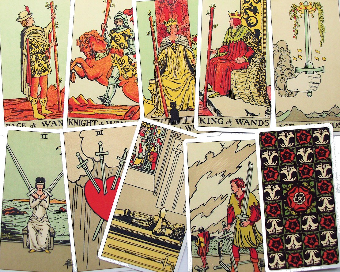 Buy Green Cross Toad RWS Tarot by Pamela Colman Smith, 78 Cards Rider ...