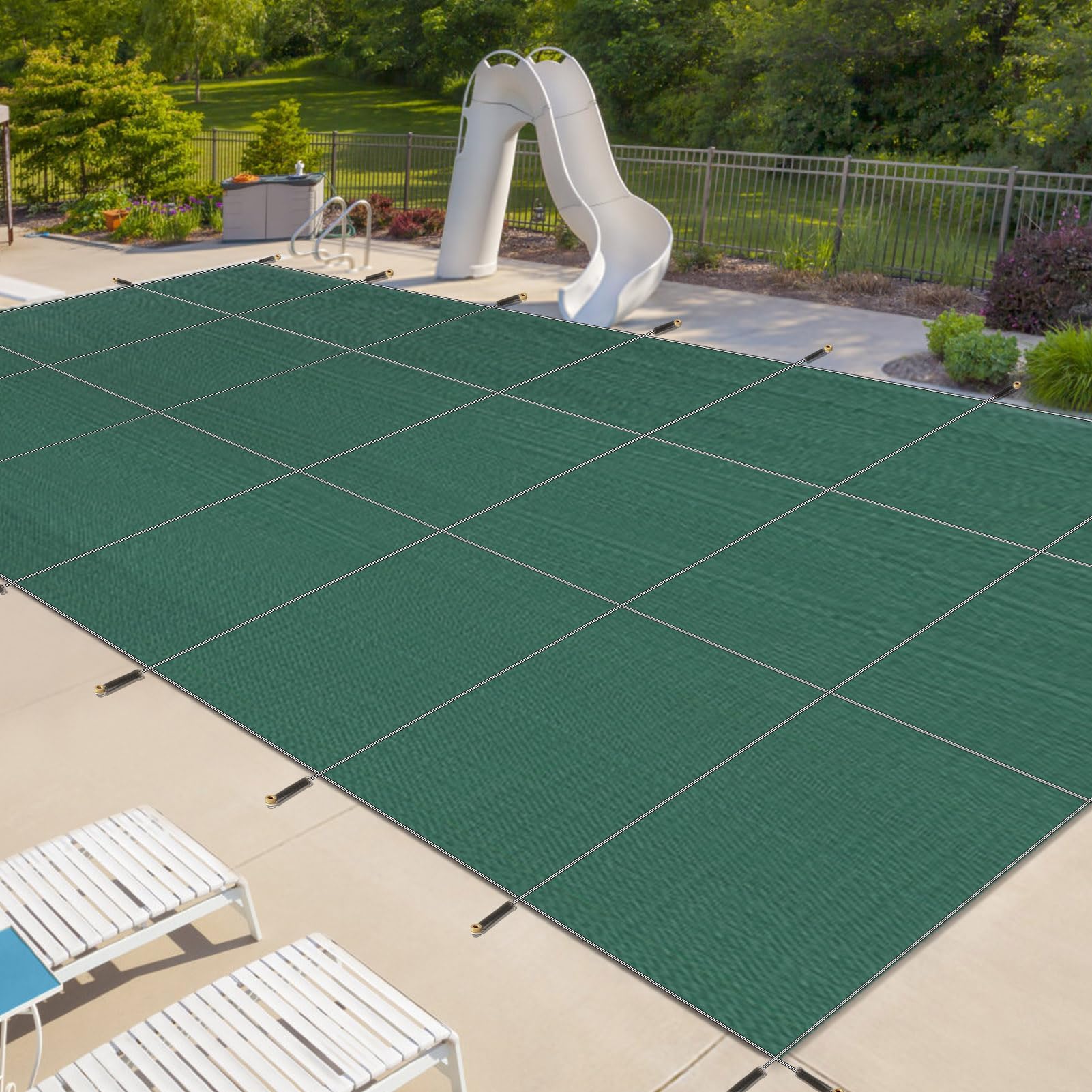 Amazon.com : 20 x 40 Rectangle Loop-Loc Safety Pool Cover : Swimming ...