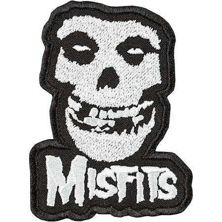 Amazon.com: The Misfits Patch - Embroidered Crimson Ghost Skull - Punk Rock Band Logo Patches ...