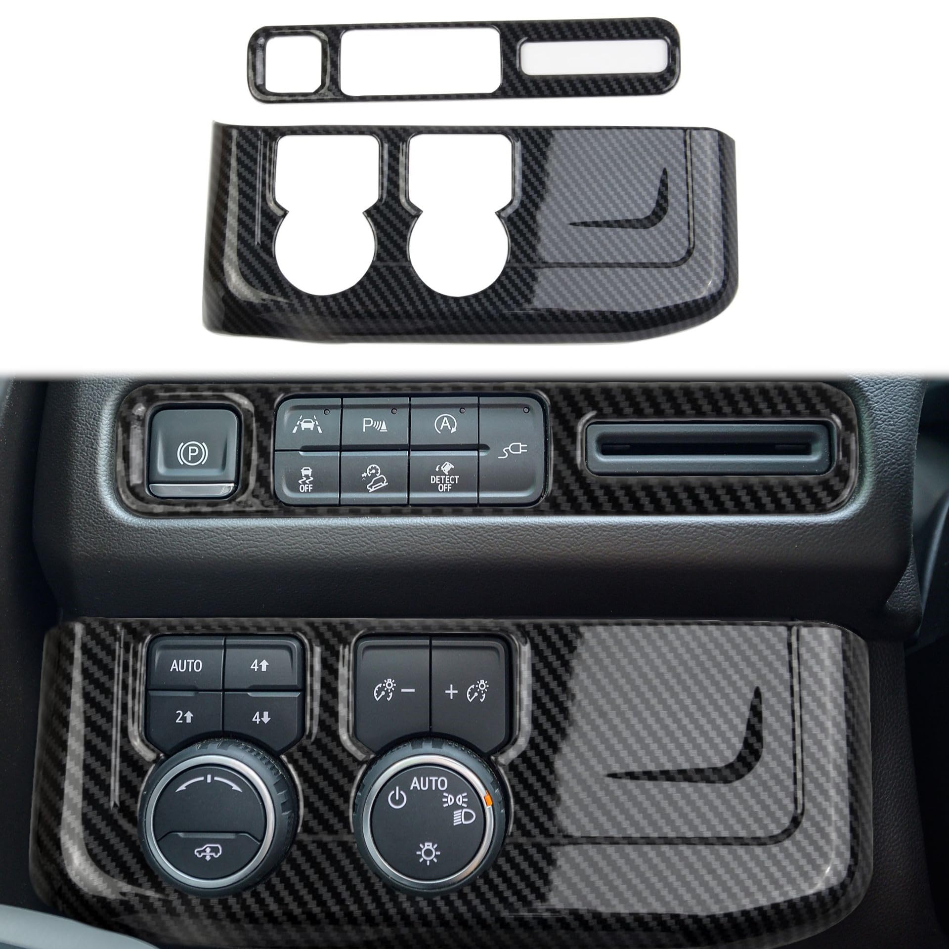 Snapklik.com : Carbon Fiber Side Console Headlight Switch Panel Cover ...