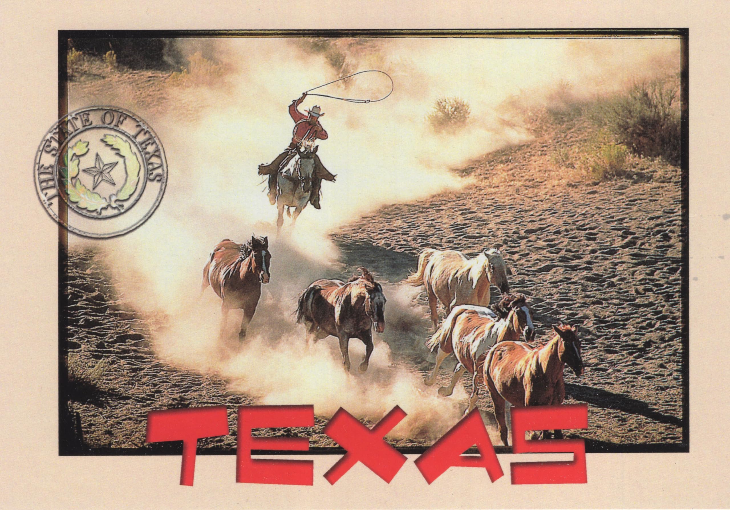 Texas Postcards Texas The Lone Star State. / Map Of Texas, U.S.A.: Rare ...