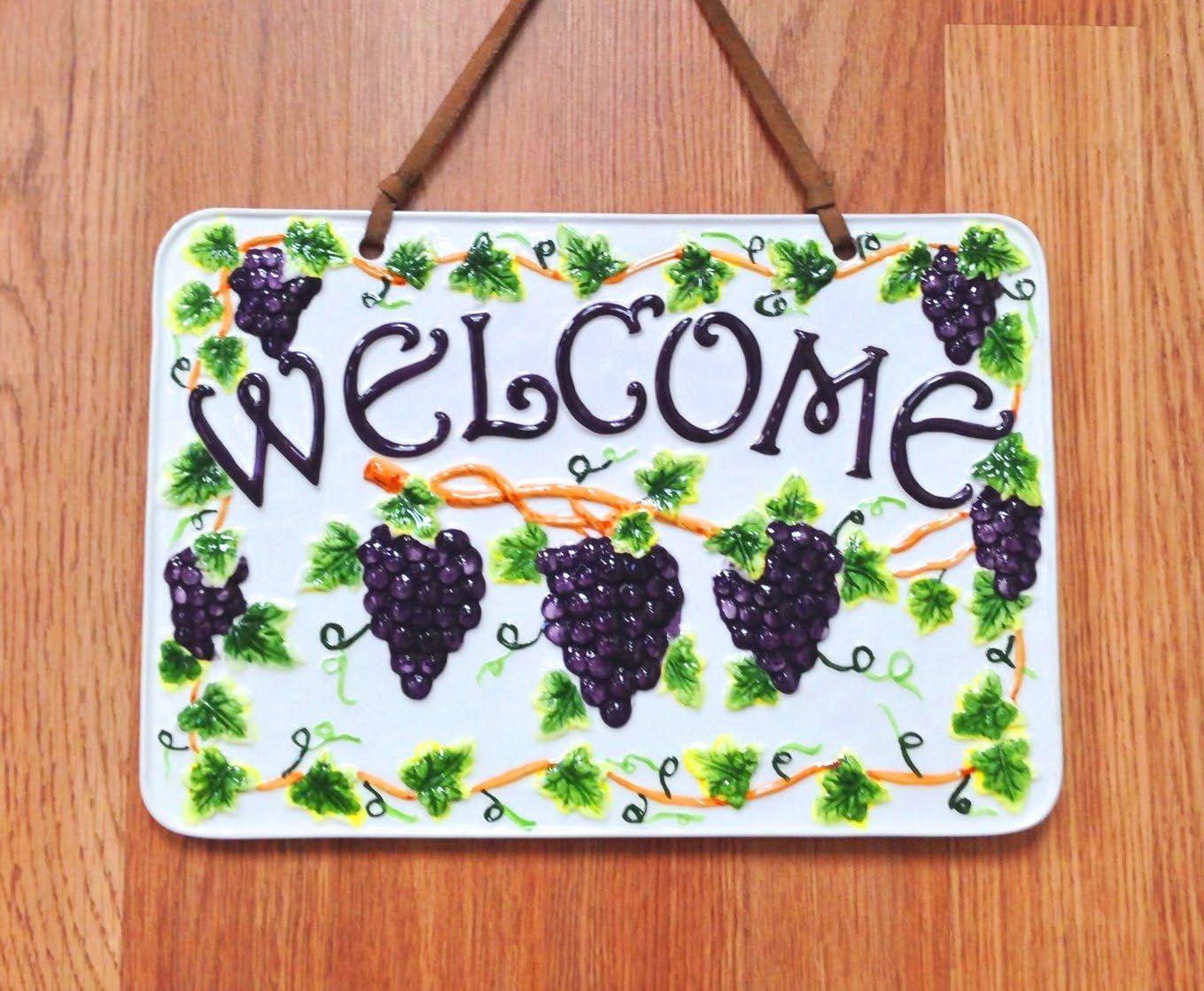 Amazon.com: ACK 3-D Grape Welcome Wall Decor, 82897 : Home & Kitchen