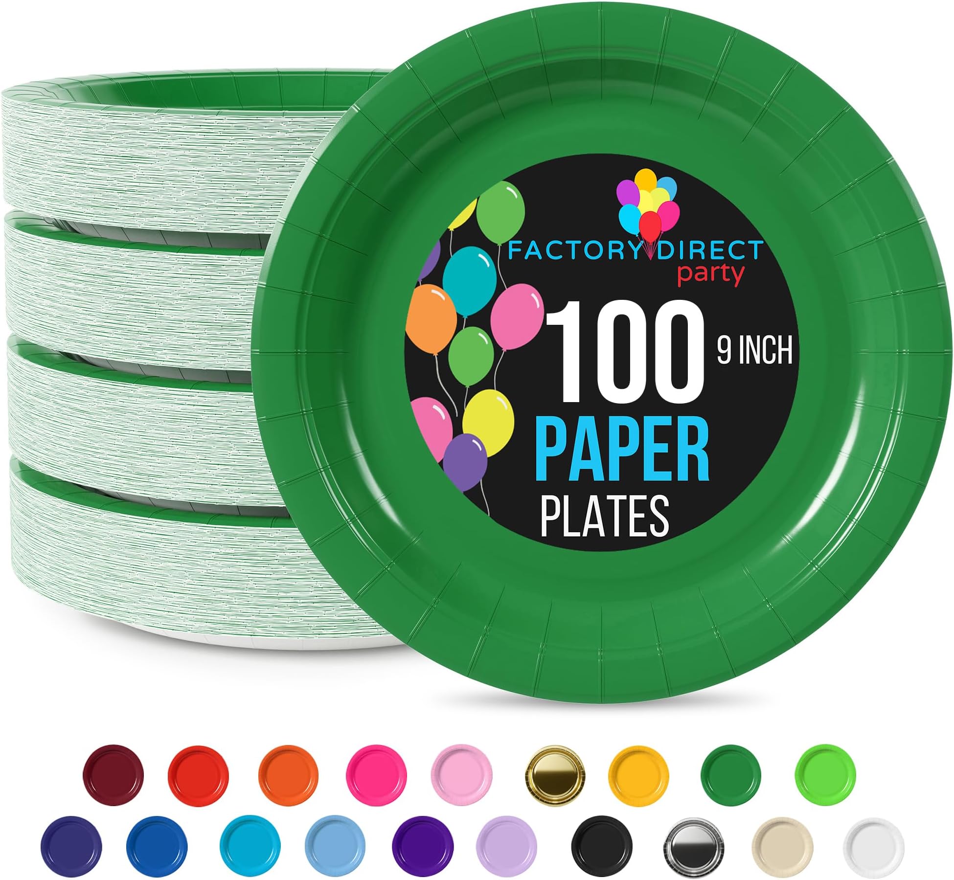 Amazon.com: Creative Converting Touch of Color Paper Lunch Plates, 24 ...