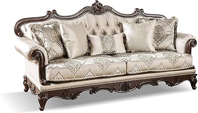 Amazon.com: Lexicon Traditional Sofa Couch for Living Room, Rolled Arm ...