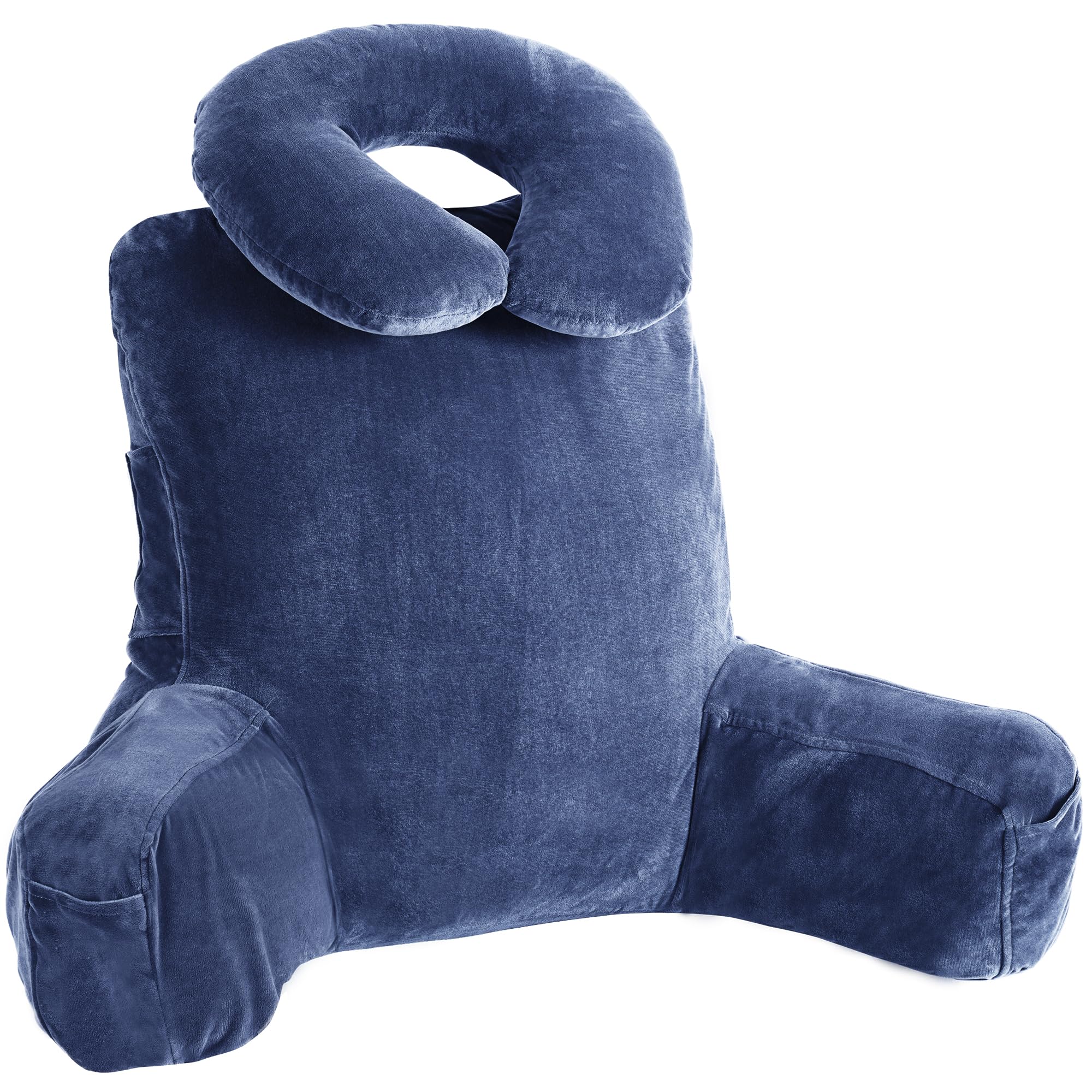 Amazon.com: Rengue 31" Large Bed Rest Pillow with Detachable Neck Roll ...