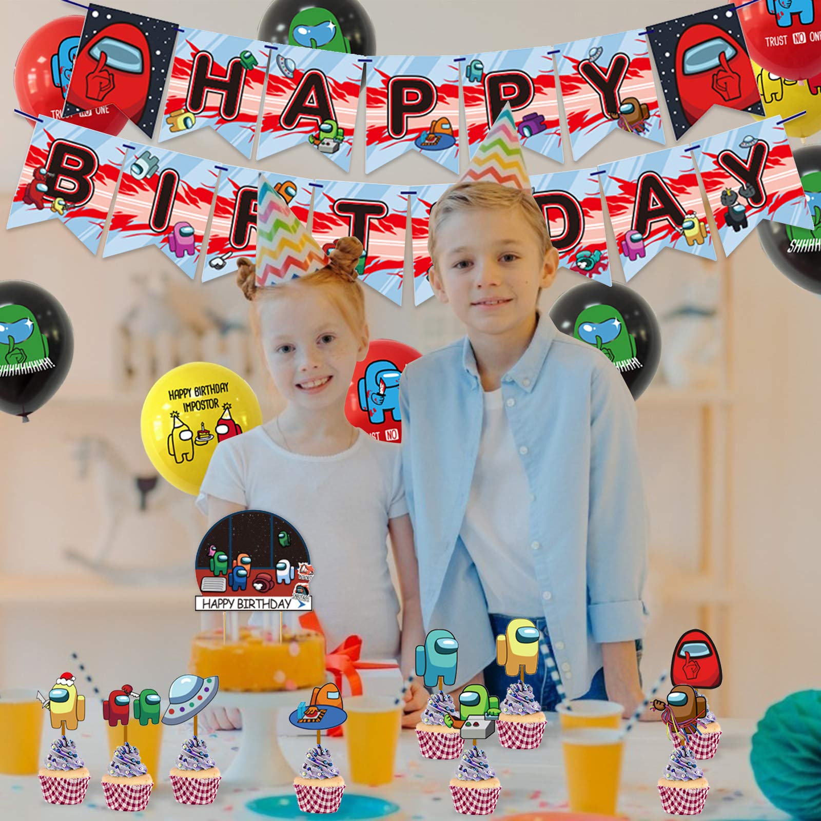 Buy Zsroot Among Us Birthday Party Supplies,Among Us Party Decoration ...