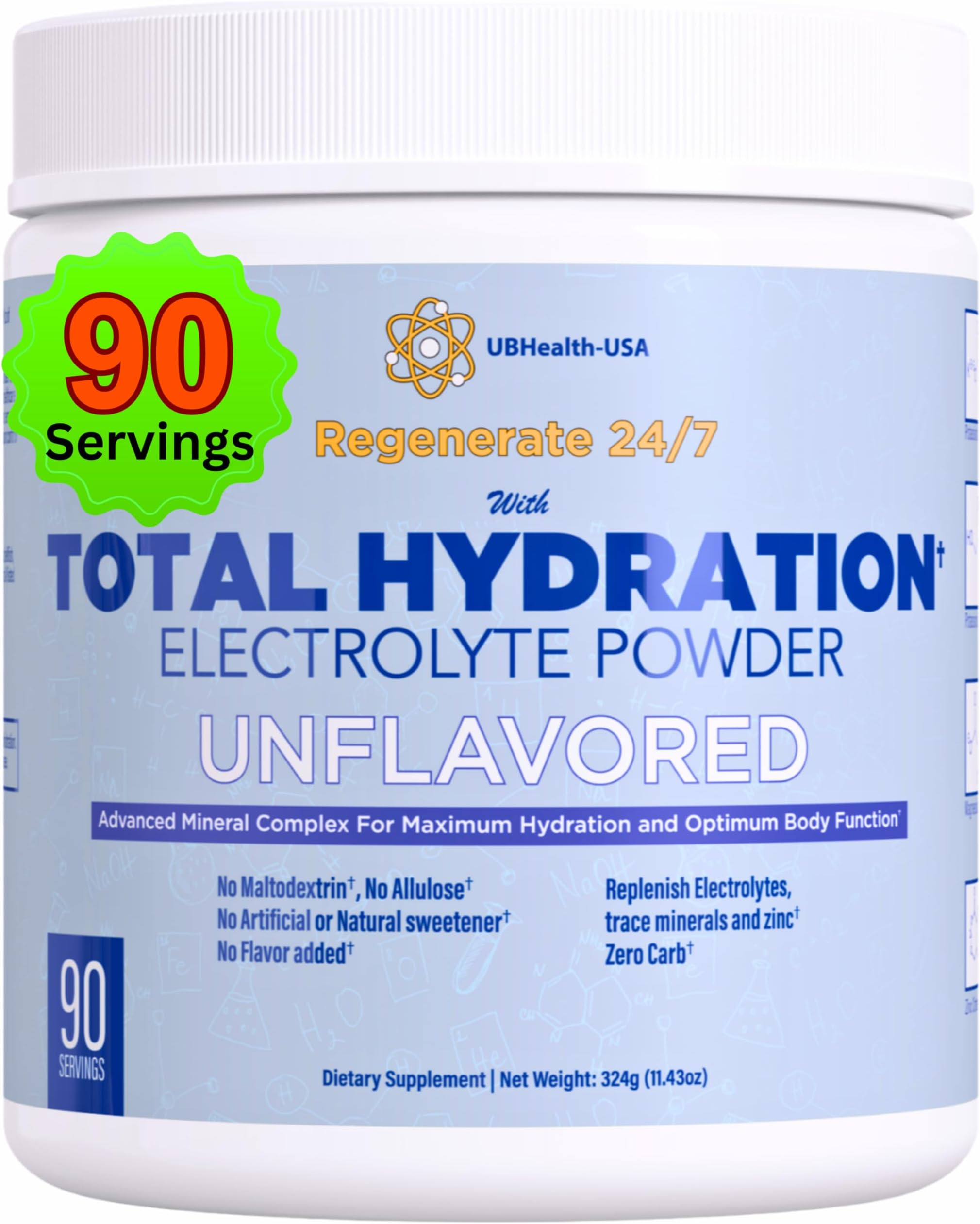 Amazon.com: FAST LYTE No Sugar Electrolytes Powder in The Raw | Mix in ...