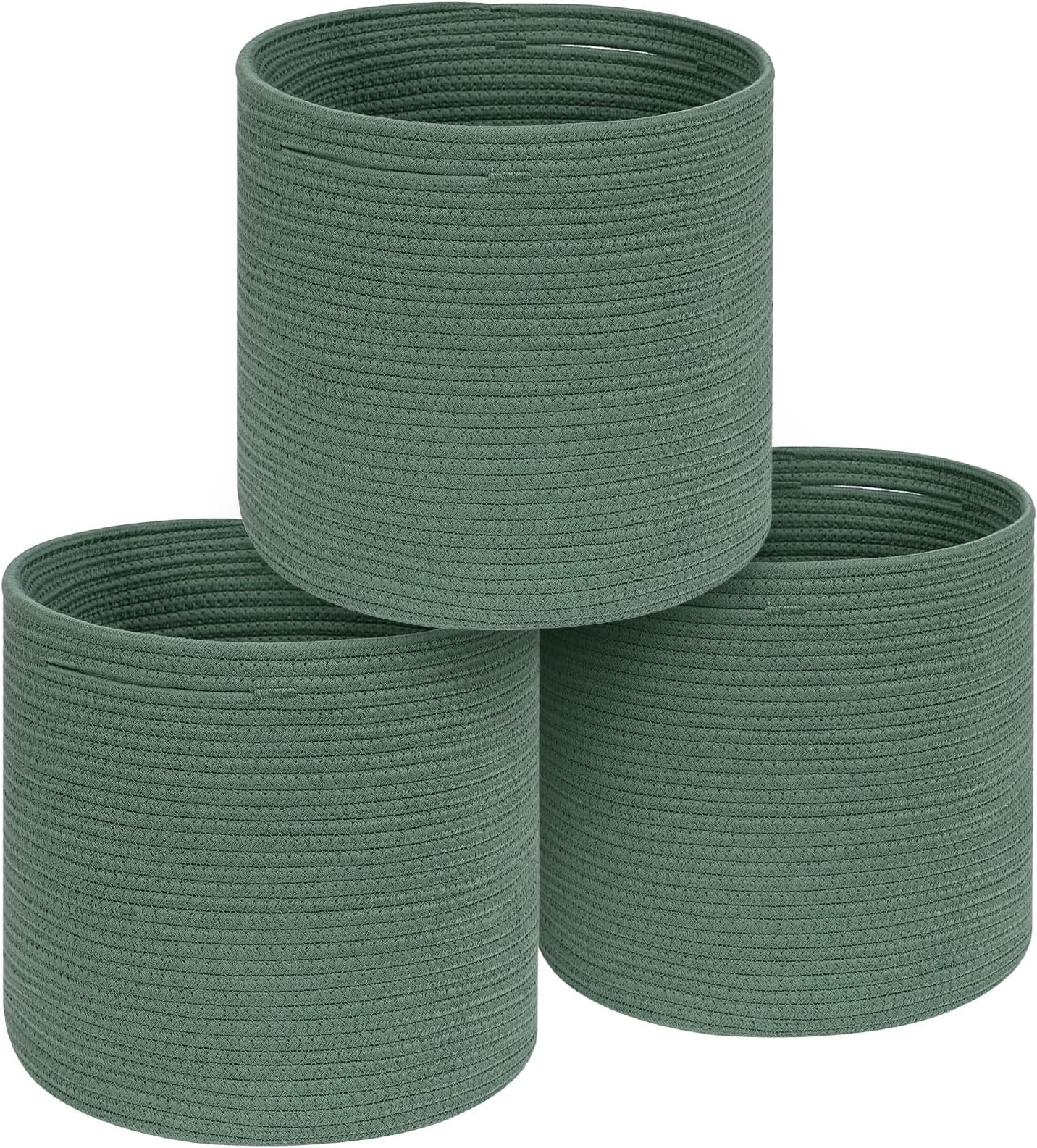 Amazon.com - ACEMAC Woven Storage Cubes Basket Bins 12x12", Boho Rope ...