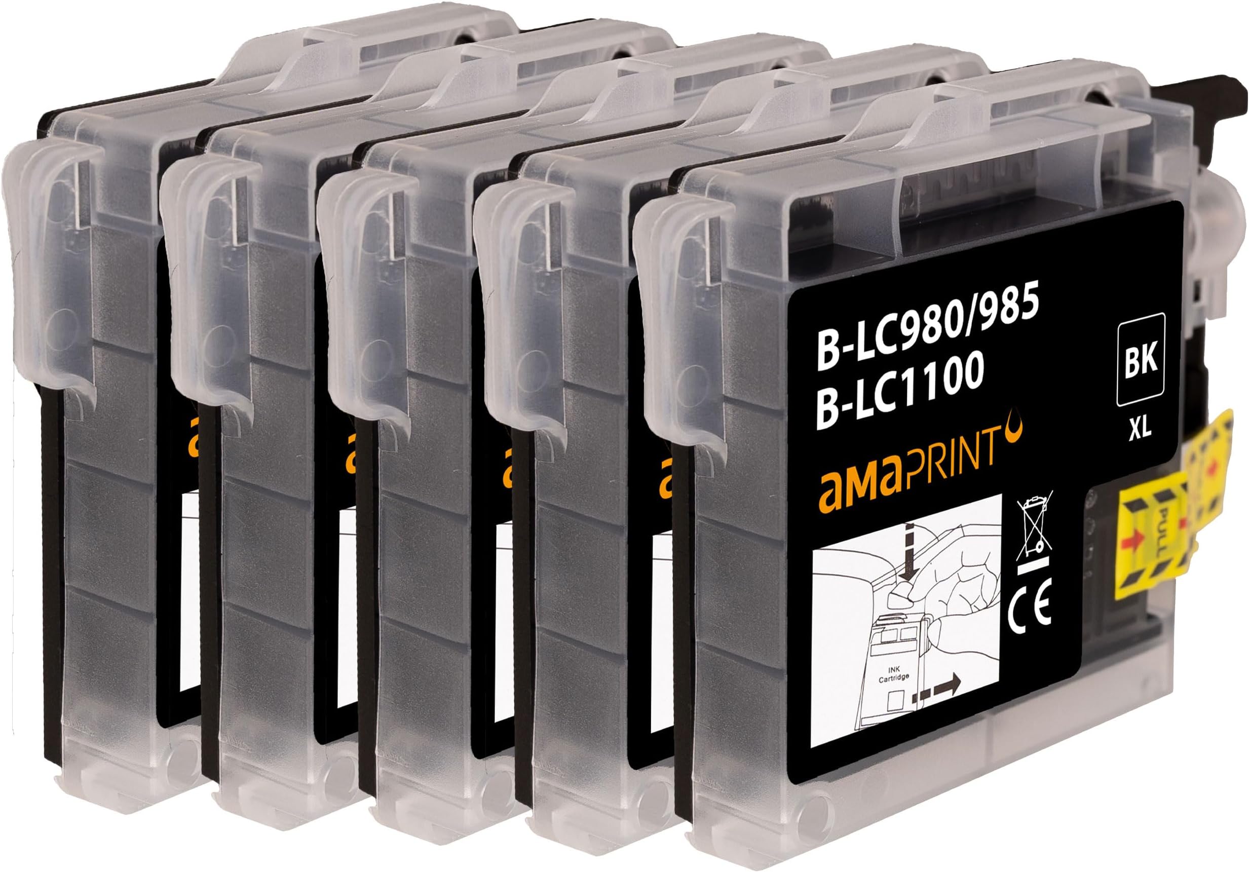 D&C 10x Cartouches d'encre compatibles pour Brother LC-980/1100 DCP ...