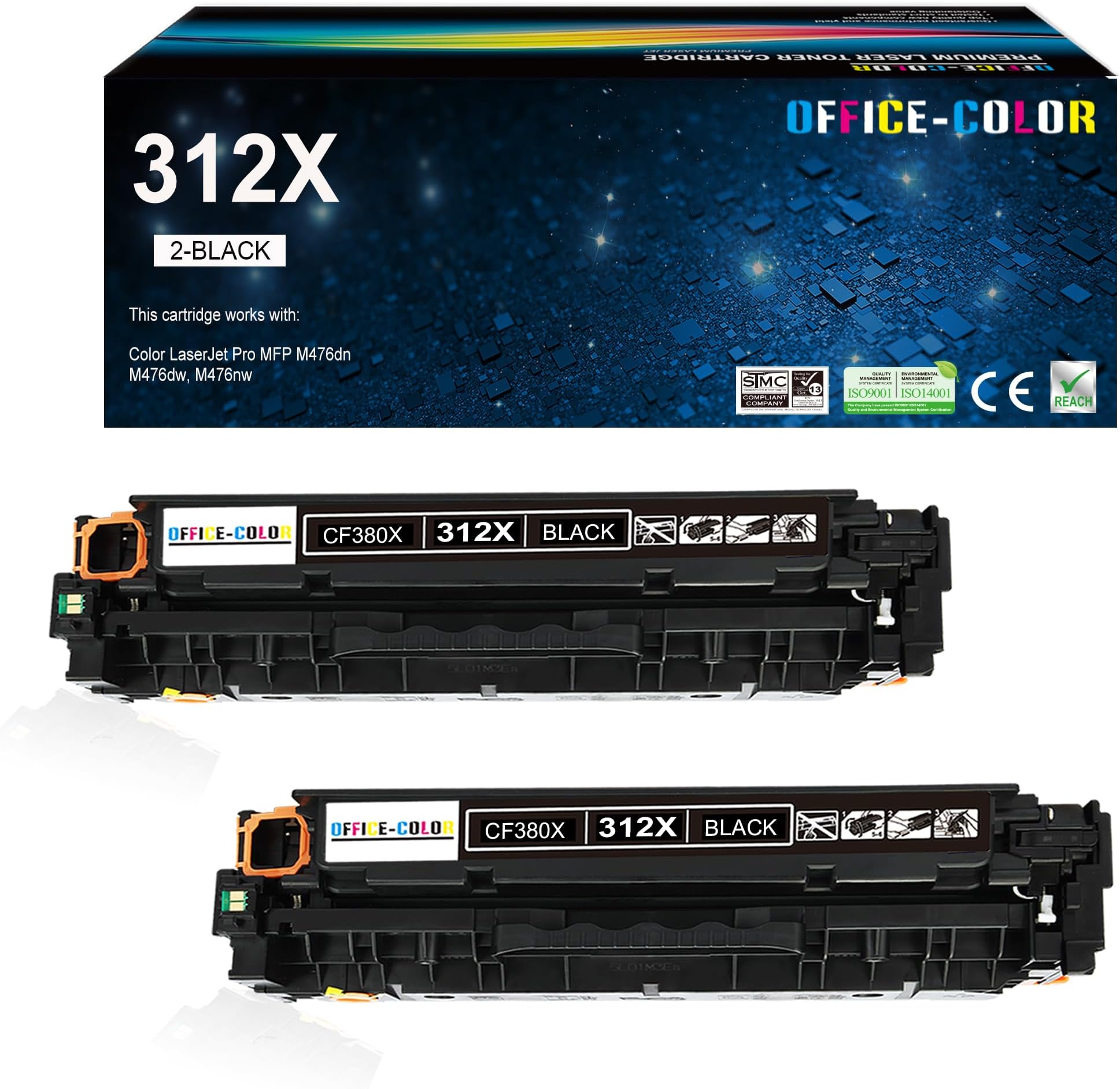 Amazon.com: HP 312A | CF380A, CF381A, CF382A, CF383A | Toner Cartridge ...