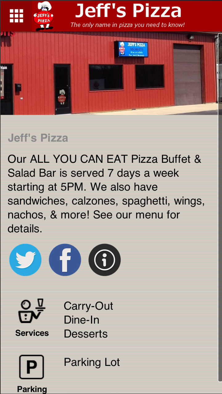 Jeff's Pizza - App on Amazon Appstore