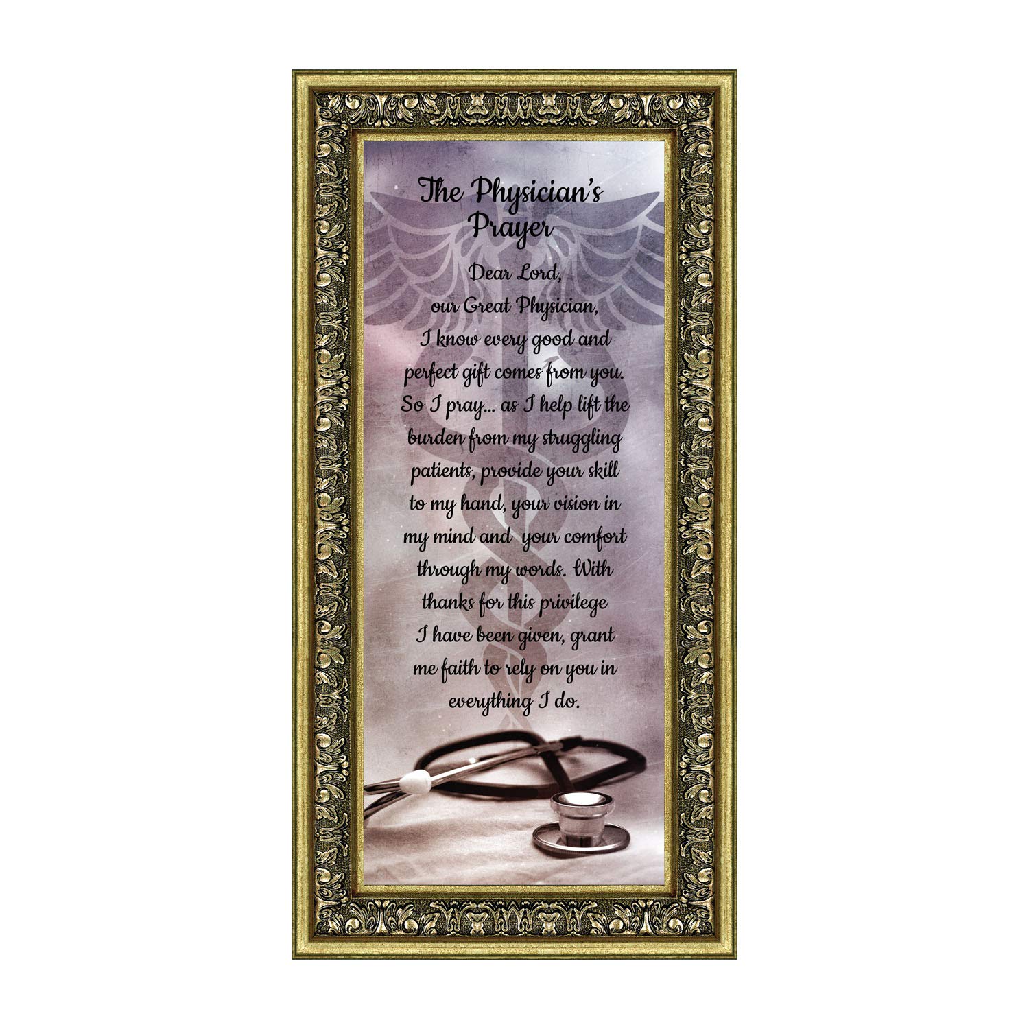 Amazon.com - Crossroads Home Décor Prayer for Doctor Picture Frame ...