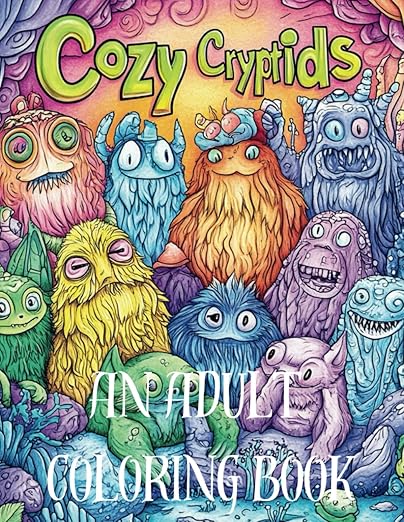 Amazon.com: Cozy Cryptids: An Adult Coloring Book: 9798315544517: Wonka, Winnie: Books