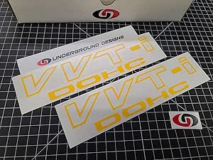 Amazon.com: VVT-i DOHC Decals (2-Pack) Racing Engine Sideskirt Rocker ...