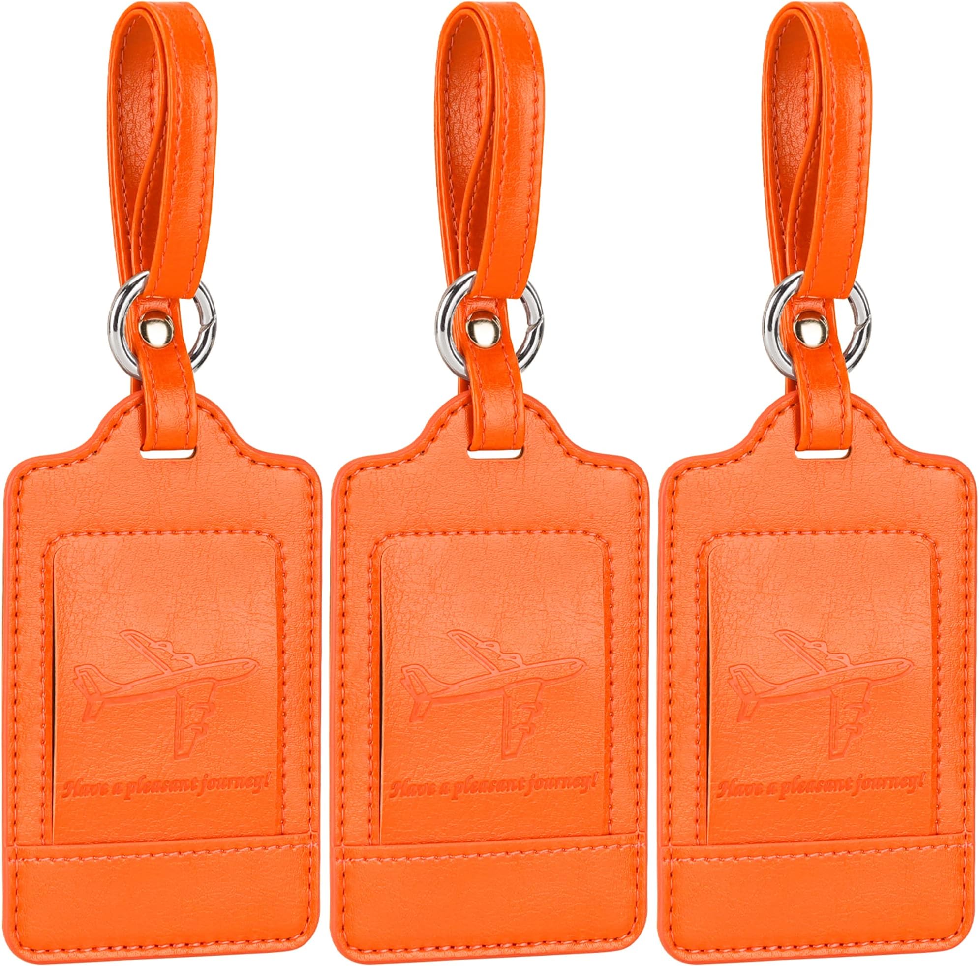 Amazon.com: Luxeoria Genuine Leather Luggage Tag - TSA Approved ...