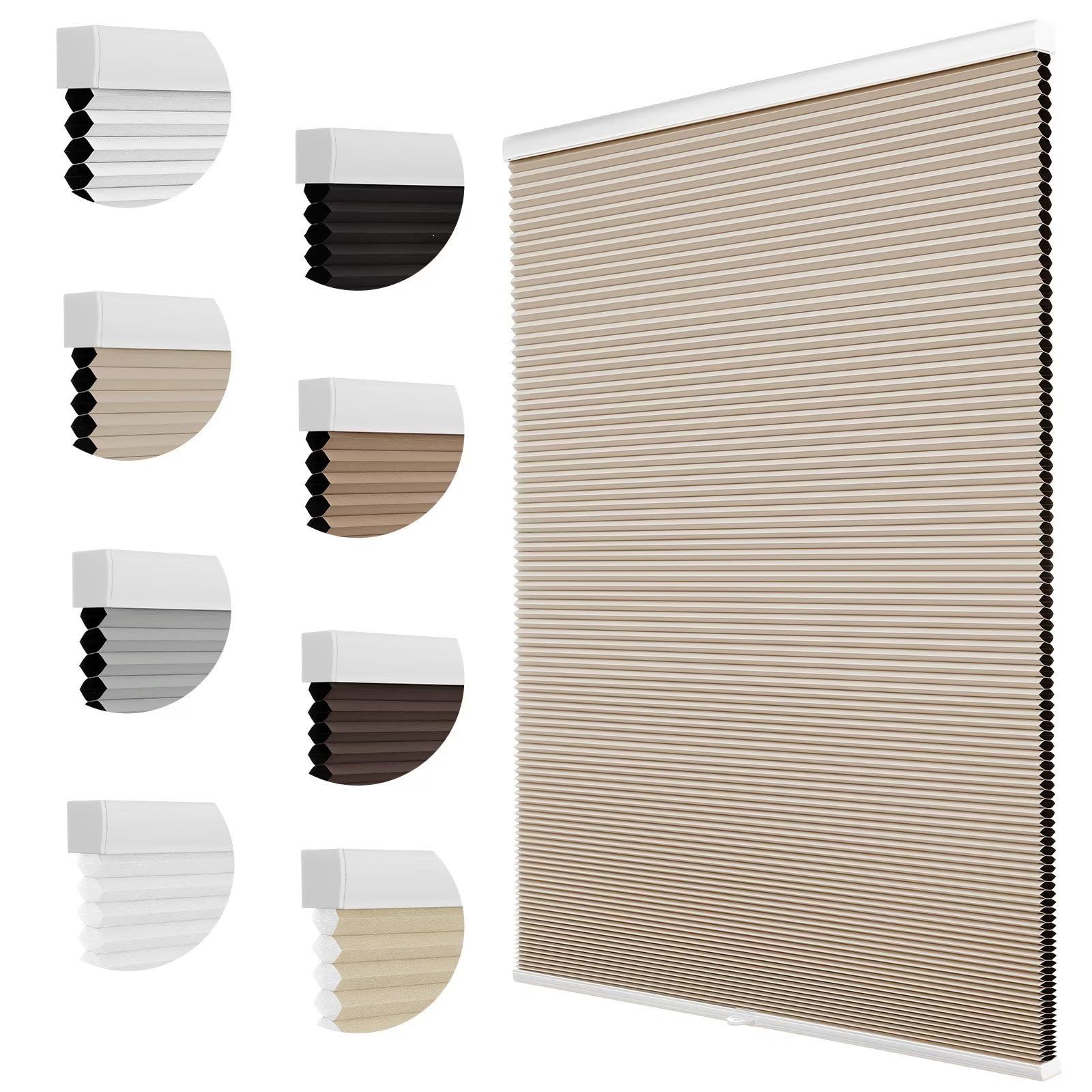 Amazon.com: MYshade Cellular Shades, Blackout Blinds, Window Blinds ...