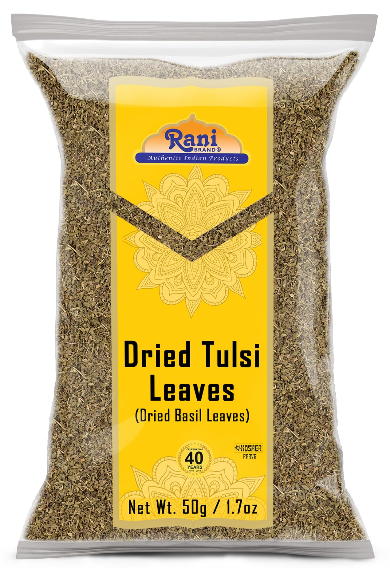 Amazon.com : Rani Dried Tulsi (Indian Basil, Holy Basil) Leaves 1.75oz ...