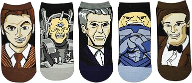 Amazon.com: Doctor Who Socks Merchandise (5 Pair) - (Women) Dr Who ...