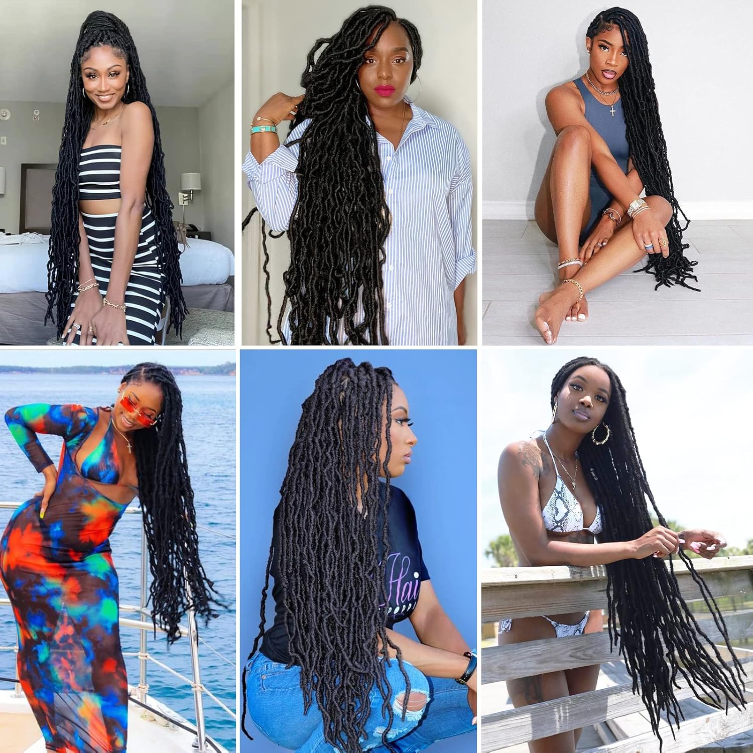 Buy Faux Locs 14 Inch Soft Locs Crochet Hair 6 Packs Short Crochet Faux ...