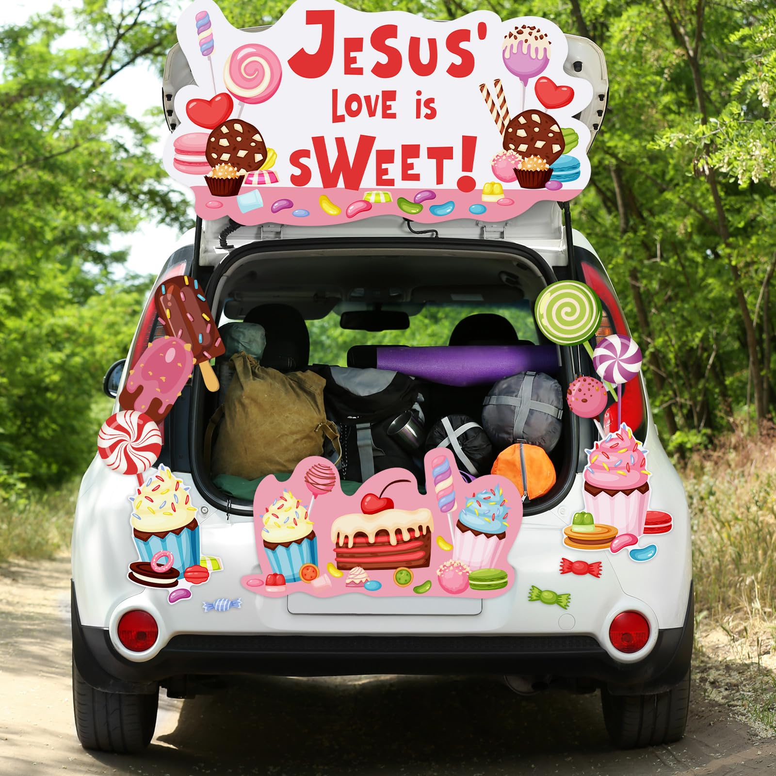 Snapklik.com : 21 Pcs Halloween Candyland Trunk Or Treat Car ...