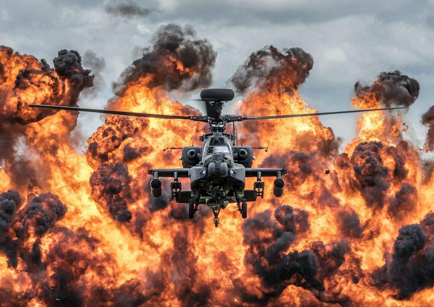 Destination Vinyl Posters A3| Apache Attack Helicopter Poster Size A3 ...