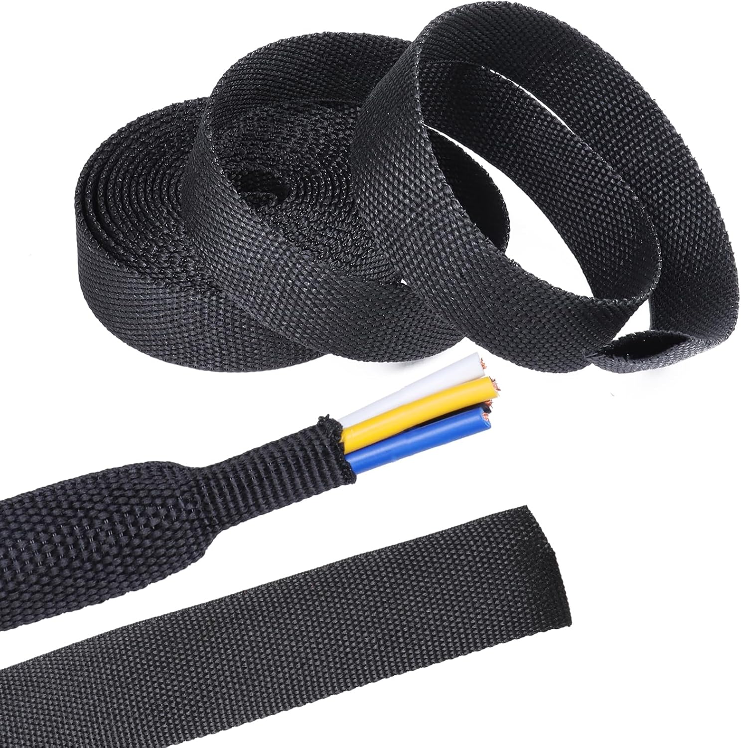 Amazon.com: Sonoreboom 2 in 1 Heat Shrink Braided Sleeving Fabric ...