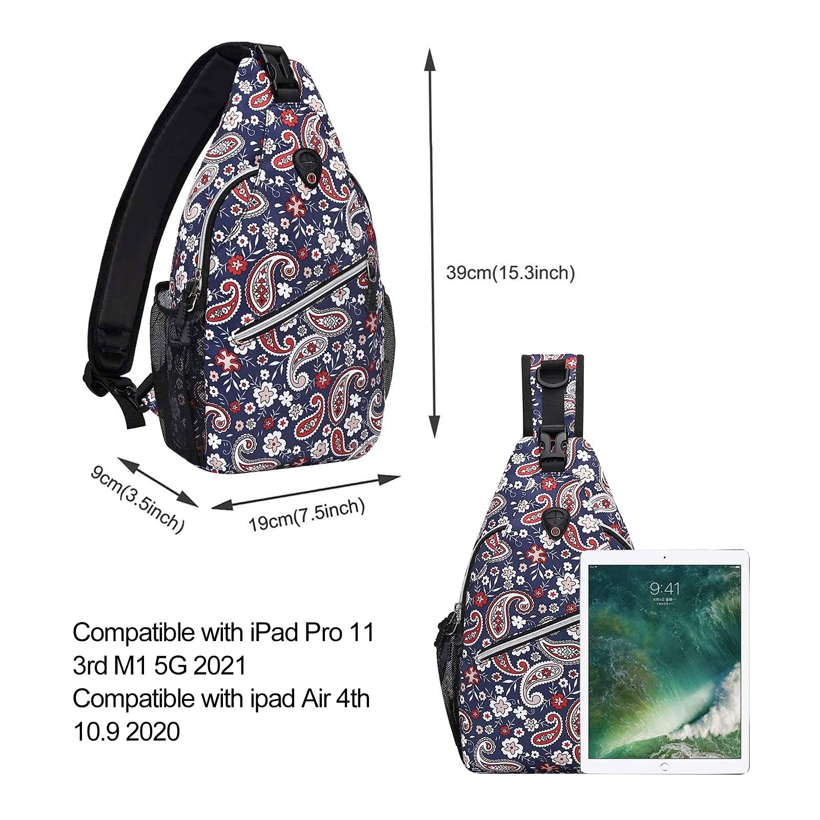 Snapklik.com : Sling Backpack,Travel Hiking Daypack Pattern Rope ...