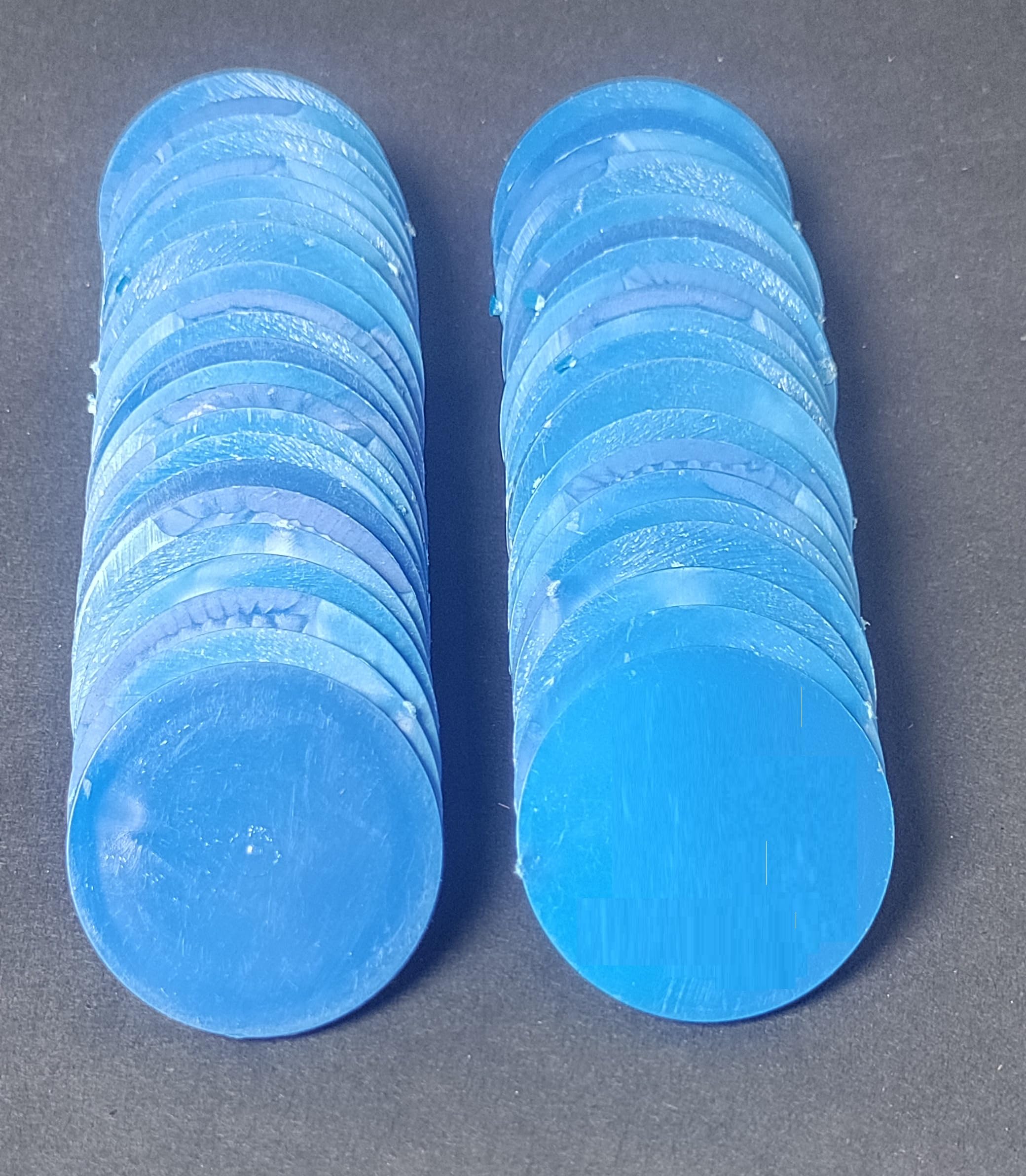 Buy MOREL Blue Plain Big Plastic Token Coin Chips USE for Board Games ...