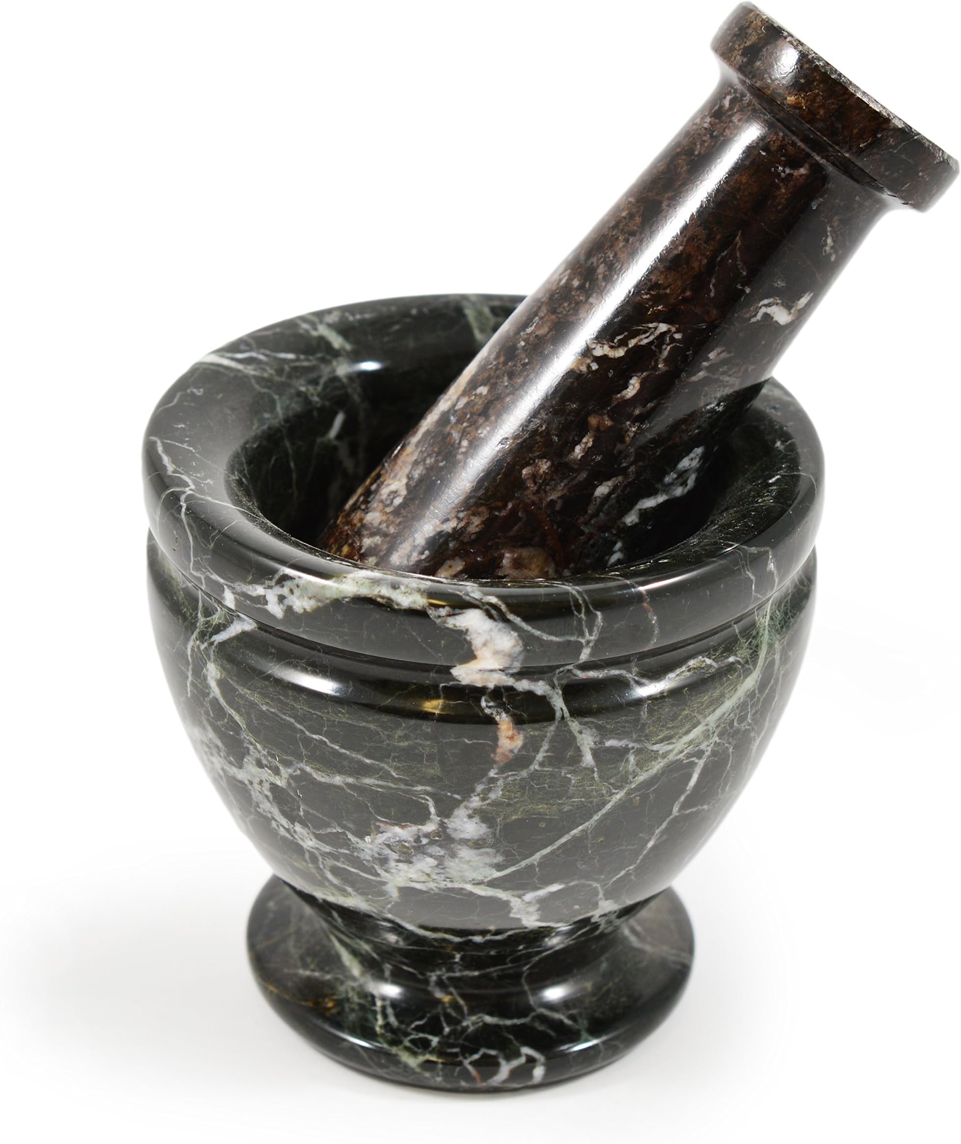 Marble Mushroom Pestle & Mortar (Black Marble) : Amazon.co.uk: Home ...