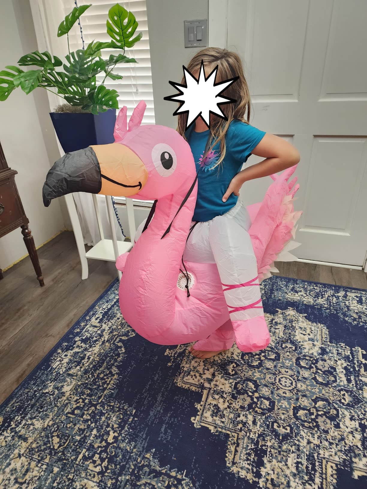 $7/mo - Finance One Casa Inflatable Flamingo Costume Riding On Flamingo ...