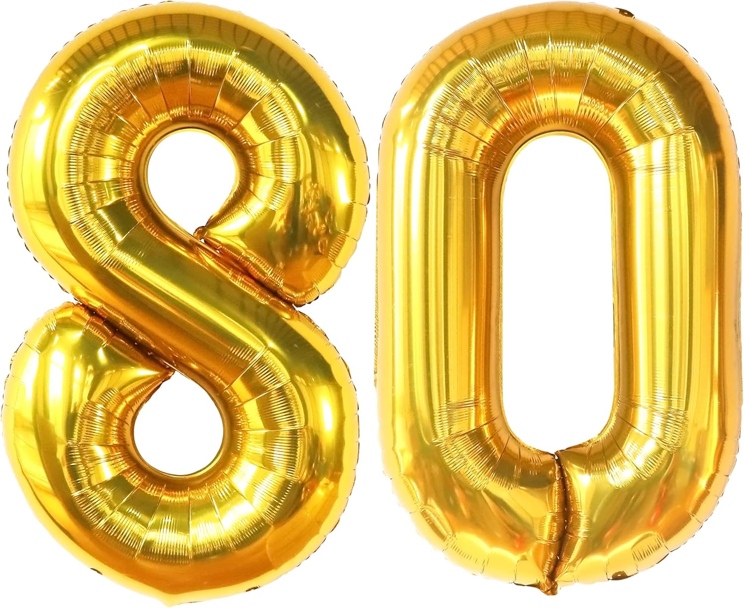 KatchOn, Gold 80th Birthday Balloons - 40 Inch | Gold 80 Balloon for ...
