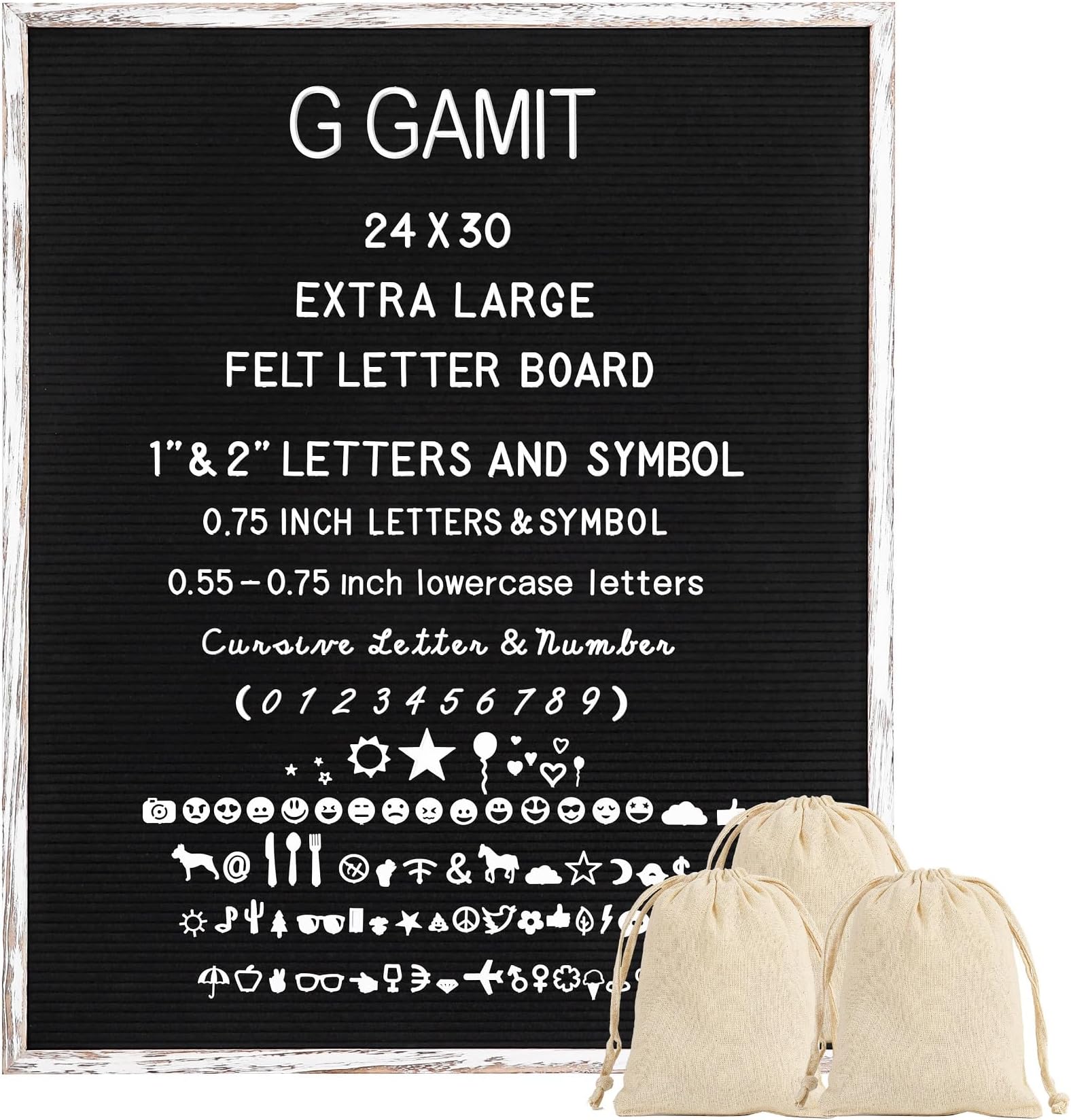 Amazon.com : G Gamit Extra Large felt letter board 24x30Inch, Large ...