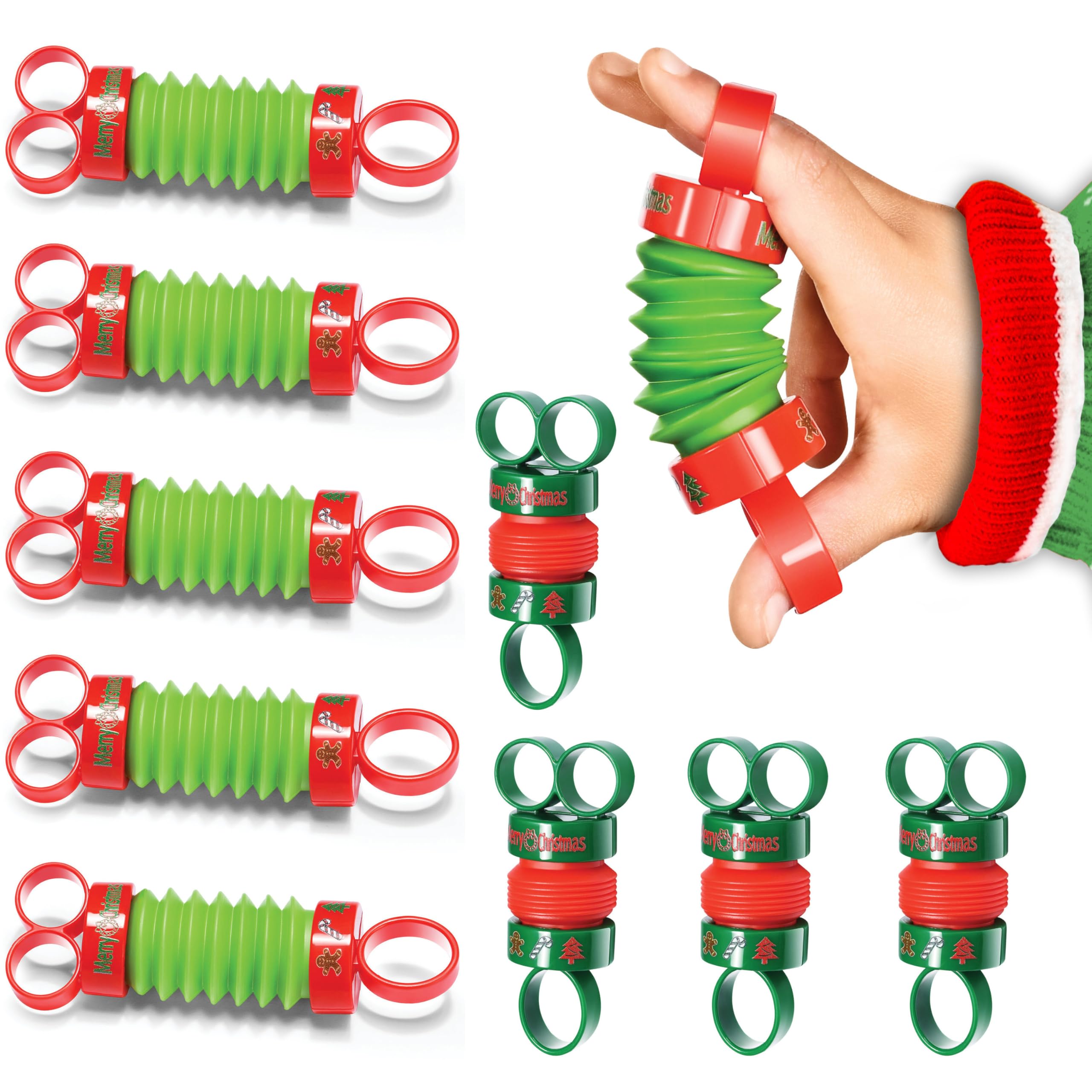 Amazon.com: 10 Pack of Christmas Stocking Stuffers Finger Poppers ...
