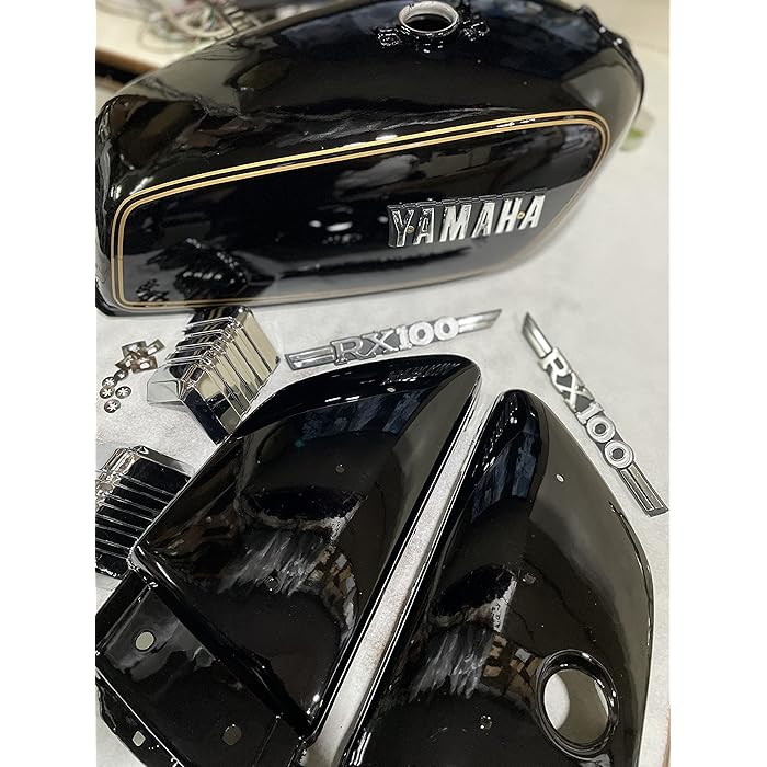 Buy AAI Yamaha Rx100 Rx135 Fuel tank Complete body kit/Side Panel Set ...