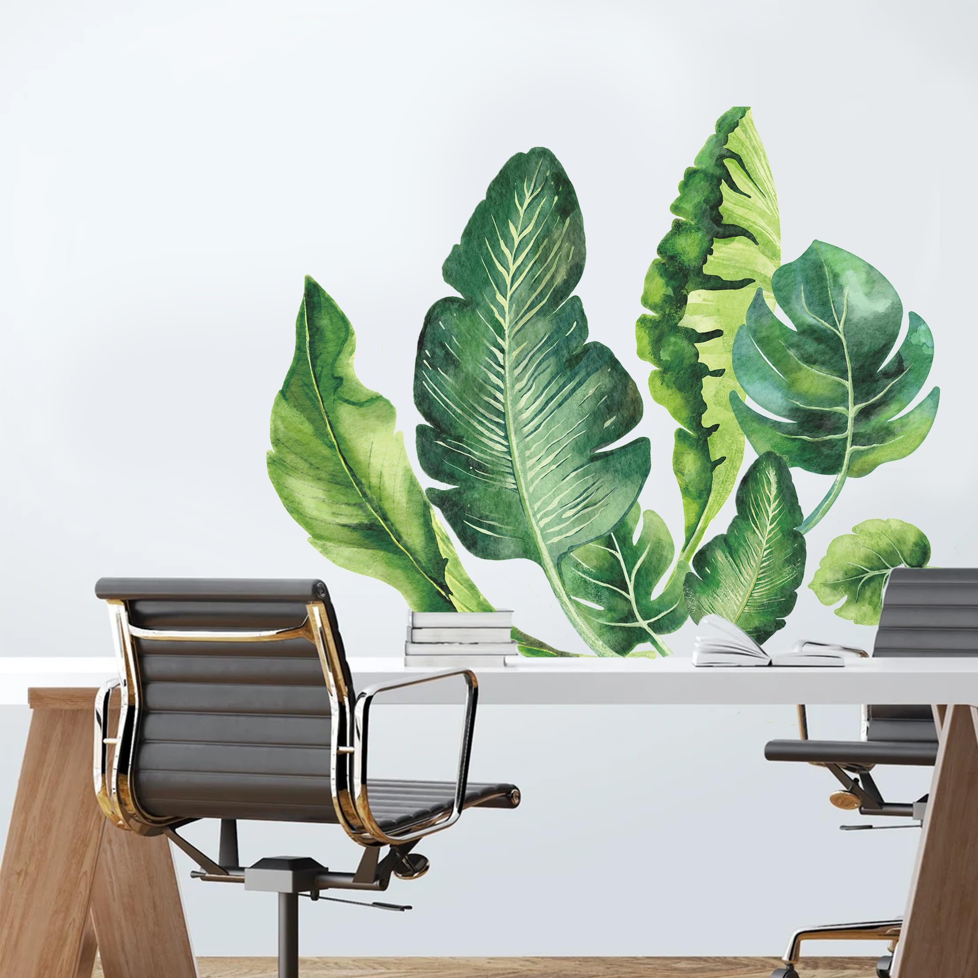 Snapklik.com : Watercolor Monstera Tropical Jungle Leaves Wall Decals