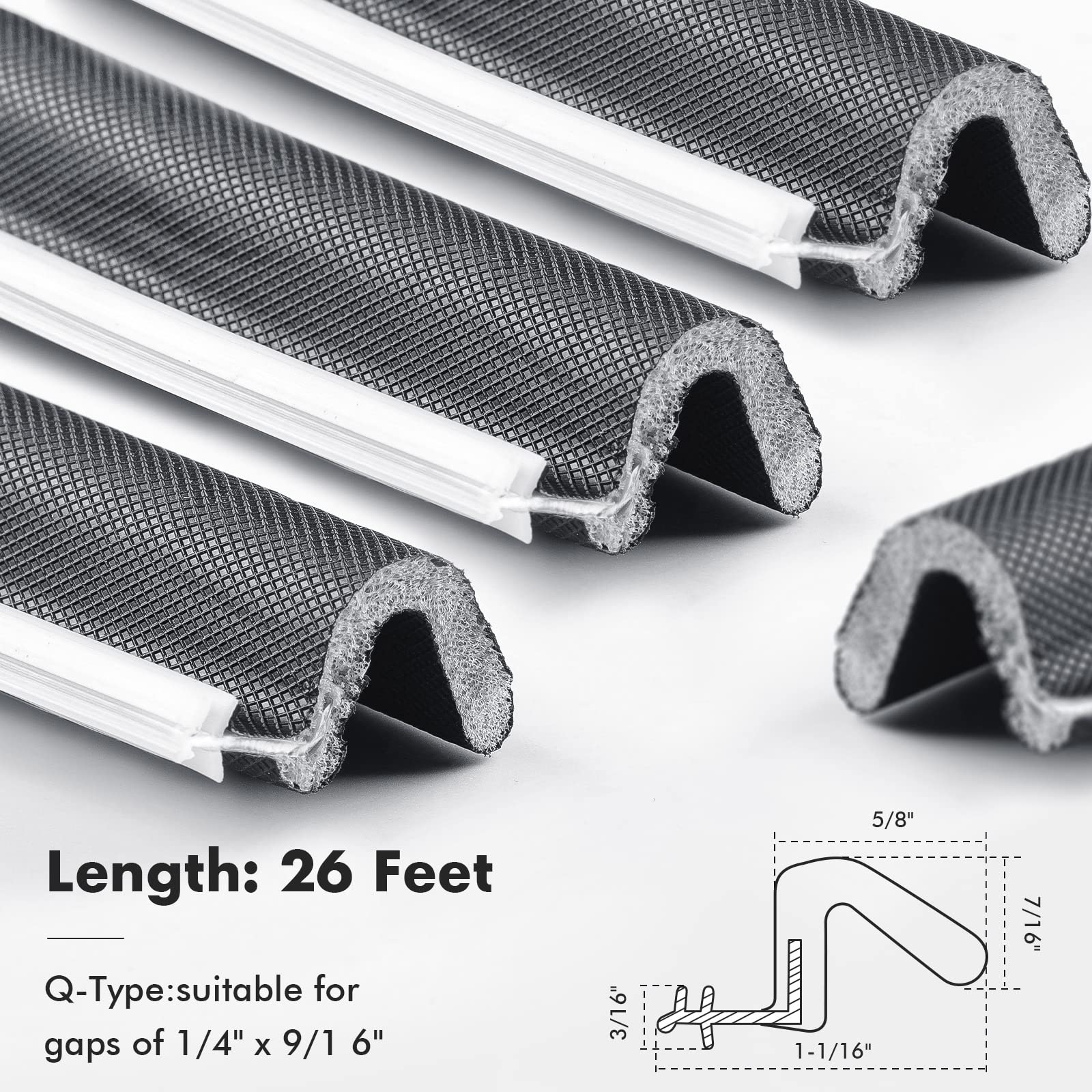 Snapklik.com : BBTO Weather Stripping Sliding Door Seal Strip Kerf ...