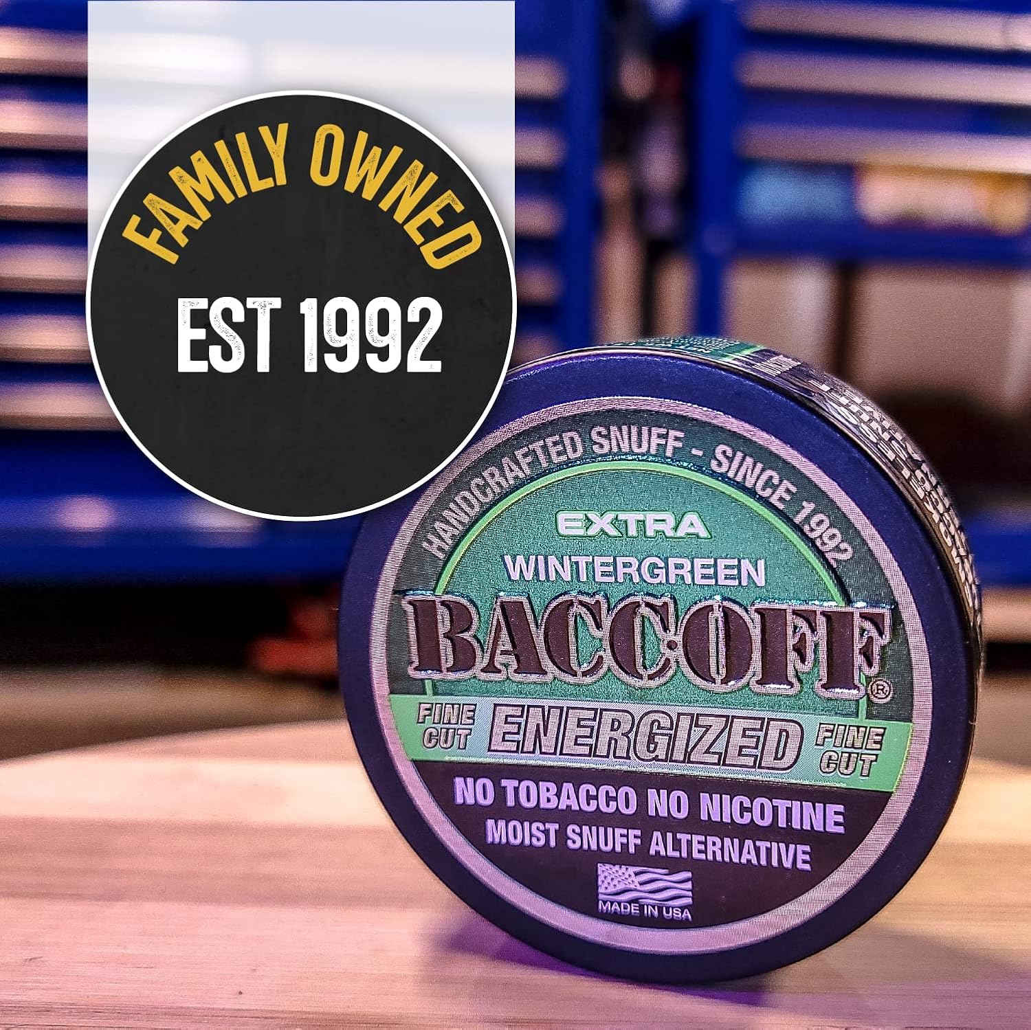 BaccOff Wintergreen – Corte fino energizado, sin tabaco de primera ...