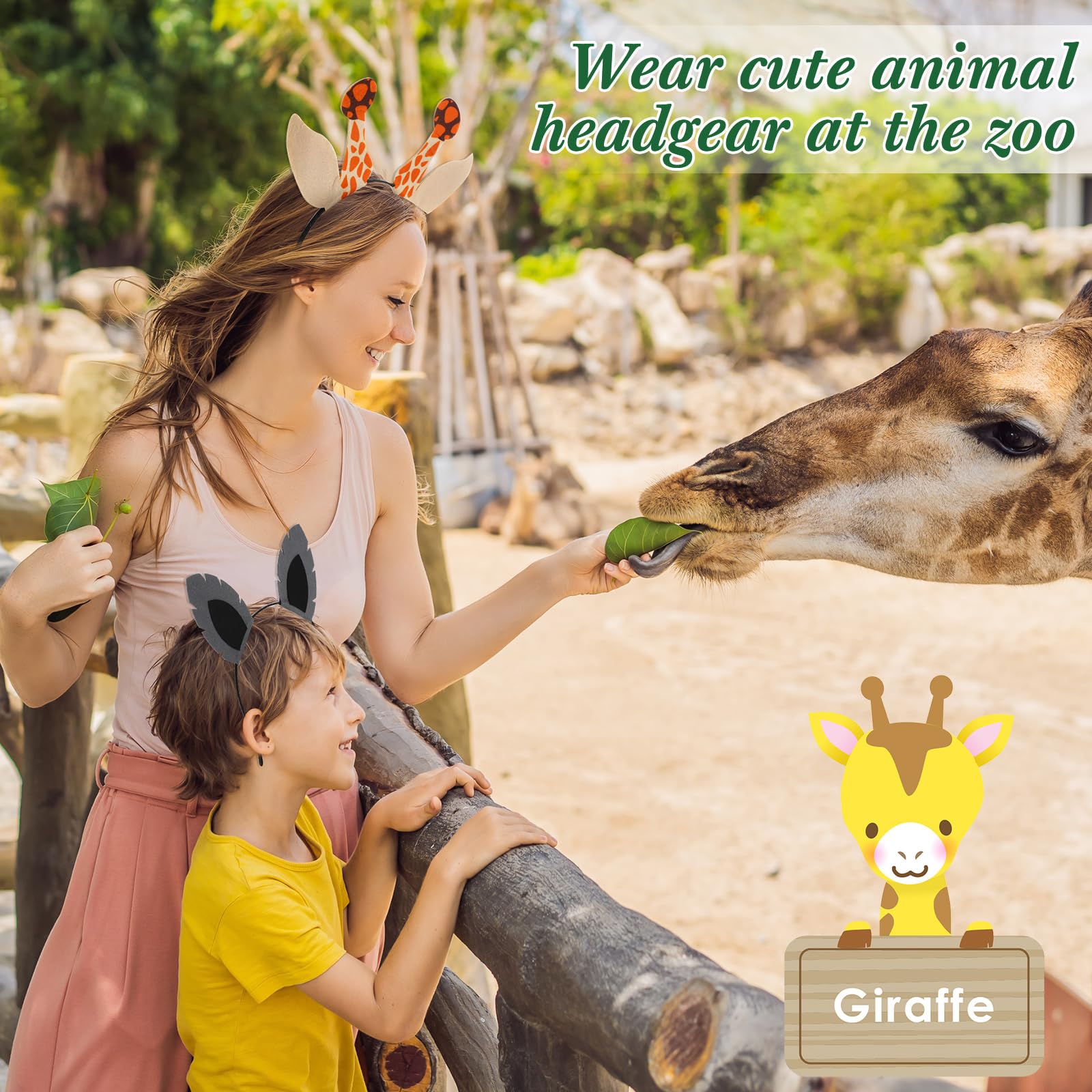 Snapklik.com : Kigeli 30 Pcs Animal Ears Headband For Kids Jungle ...