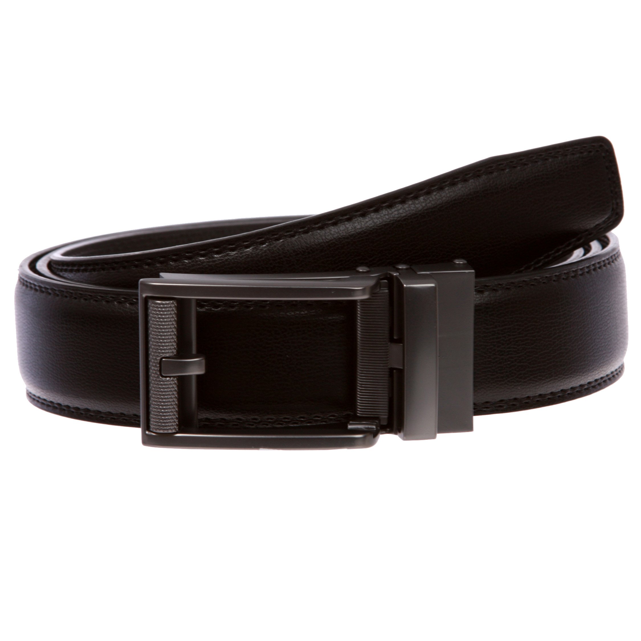 Men's Adjustable Automatic Ratchet Slide Perfect Fit Belt, Black | one ...