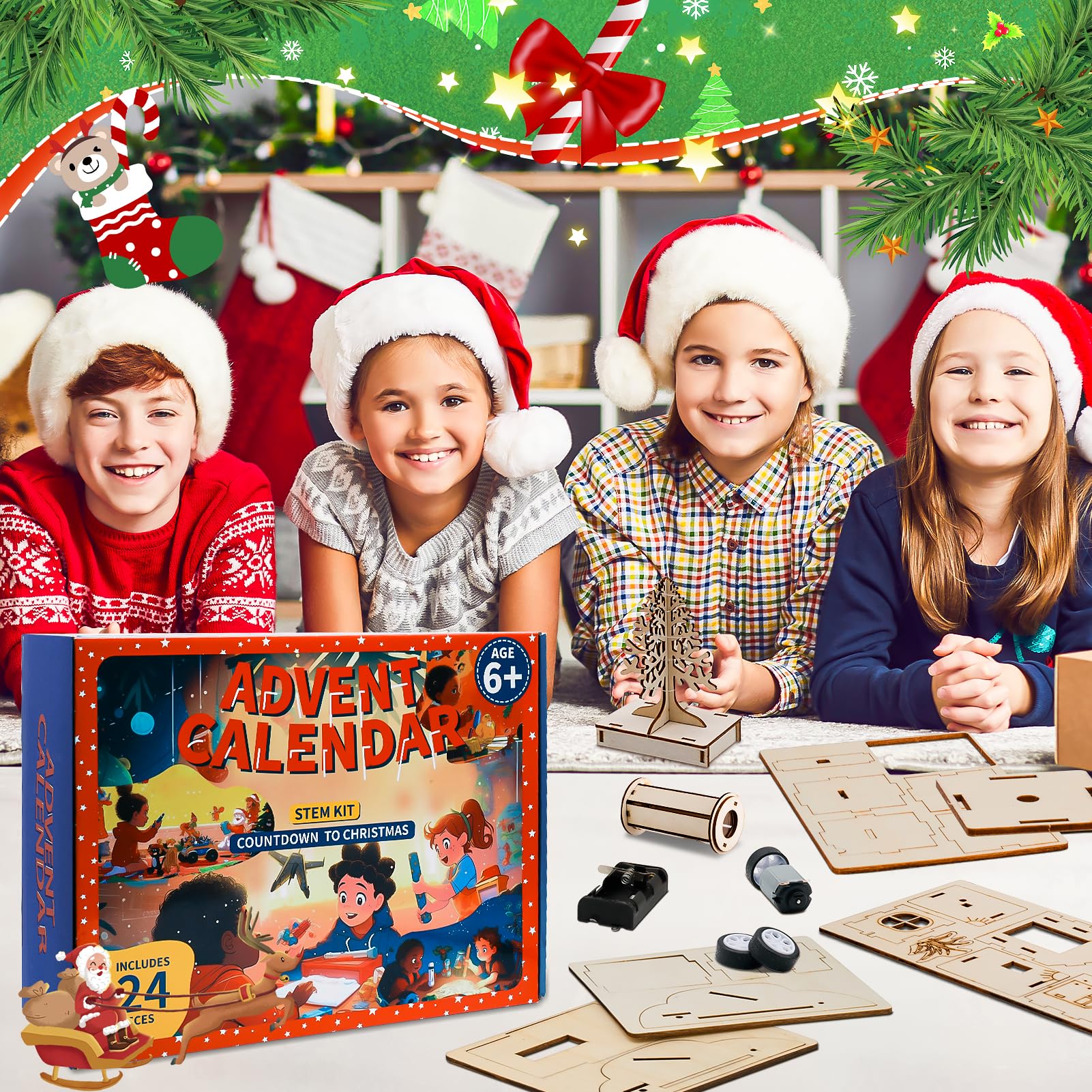 Snapklik.com : Advent Calendar 2024 Kids Boys - Christmas Advent ...