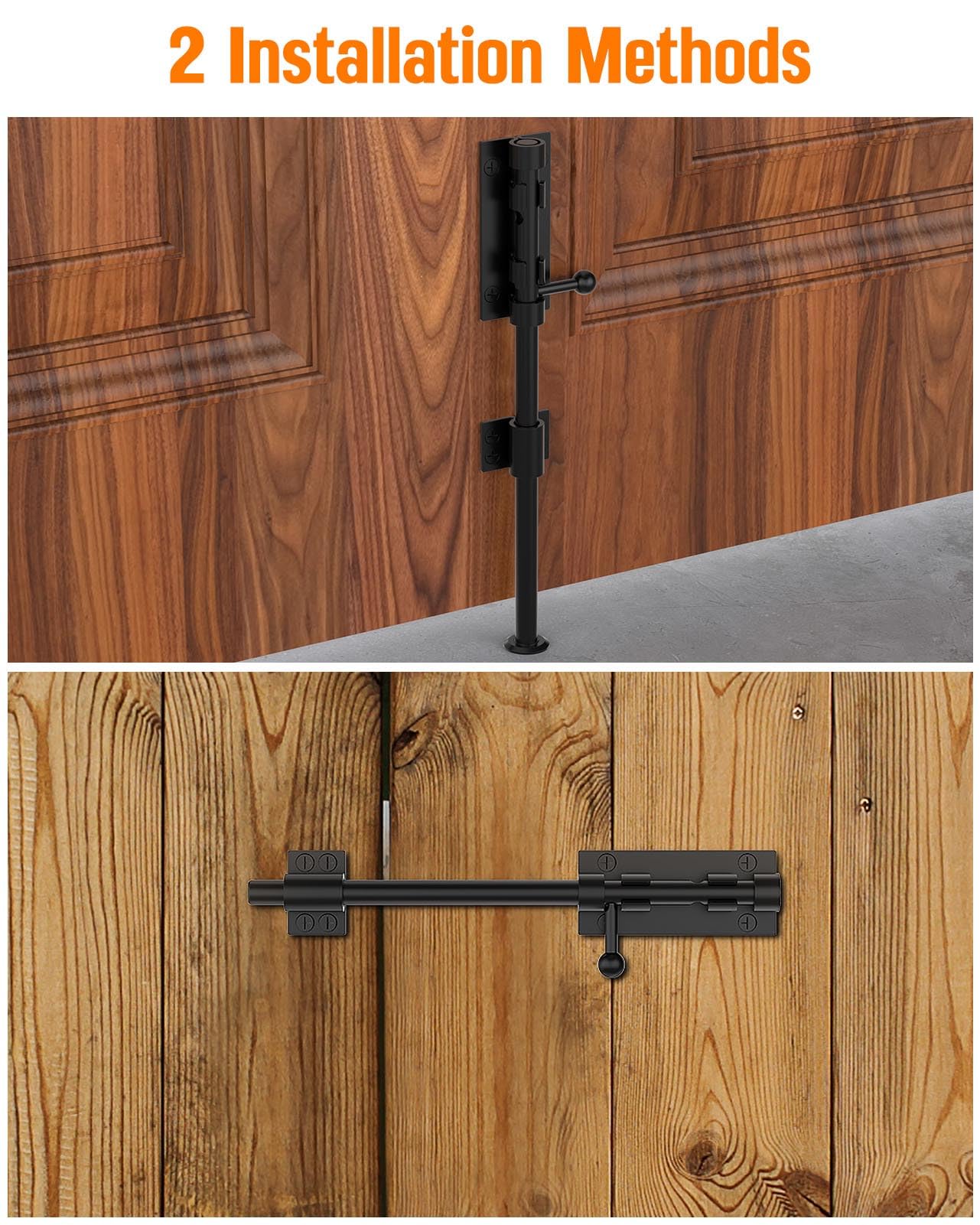 Snapklik.com : 12" Barrel Bolt Latch, Heavy Duty Slide Bolt Gate Latch ...