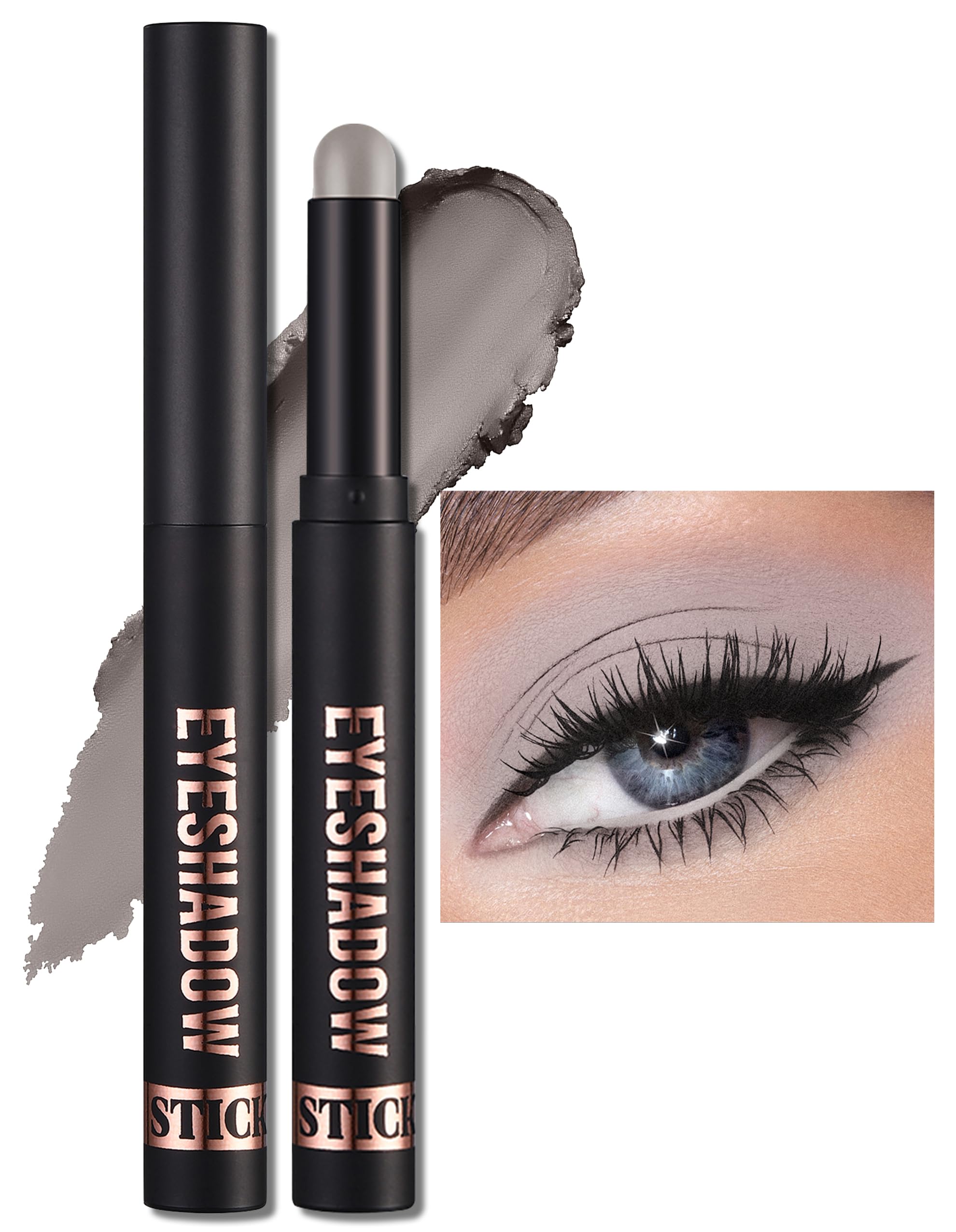 Amazon.com : Erinde Waterproof Cream Eyeshadow Stick, Matte Nude Eye ...