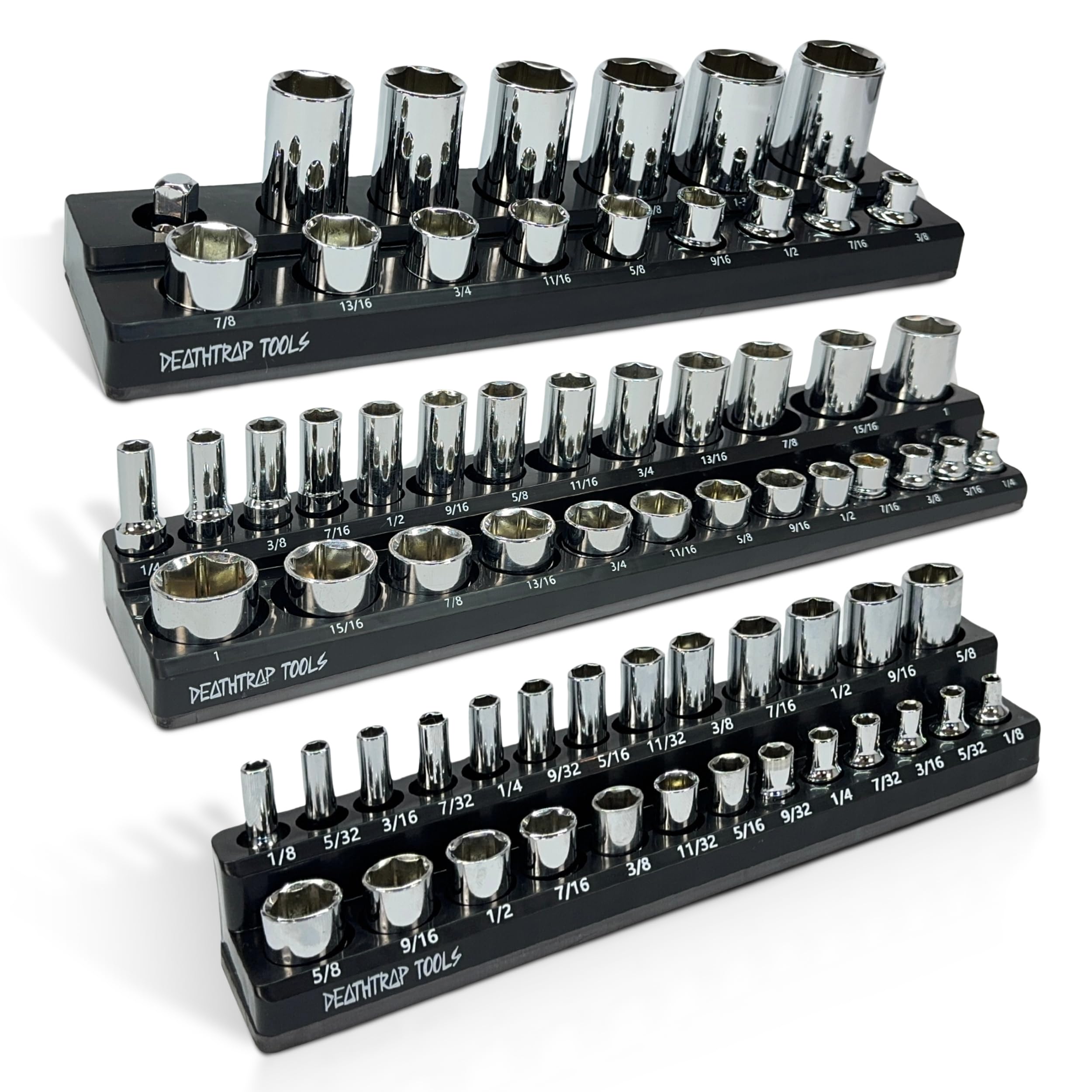 Amazon.com: Magnetic Socket Organizer - Standard Sizing - Pack of 3 ...