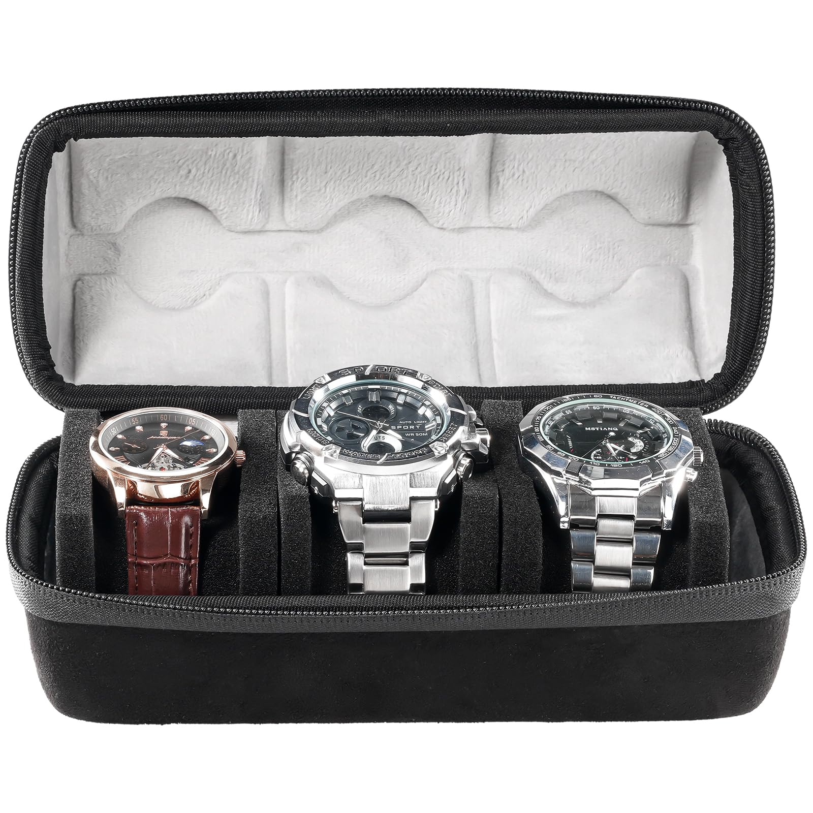 Amazon.com: ProCase Watch Travel Case for Men Women, 3 Slot Watch Carry ...