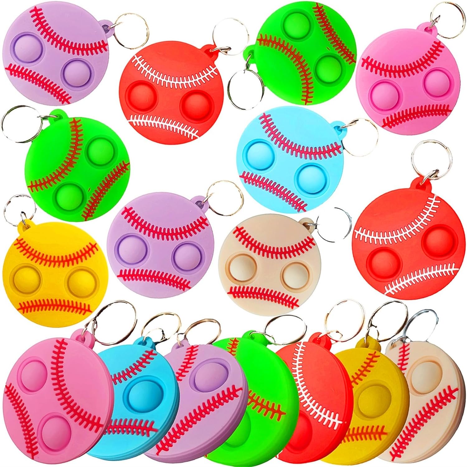 Amazon.com: 20 Packs Bulk Mini Sport Baseball fidgets Toys for Kids ...