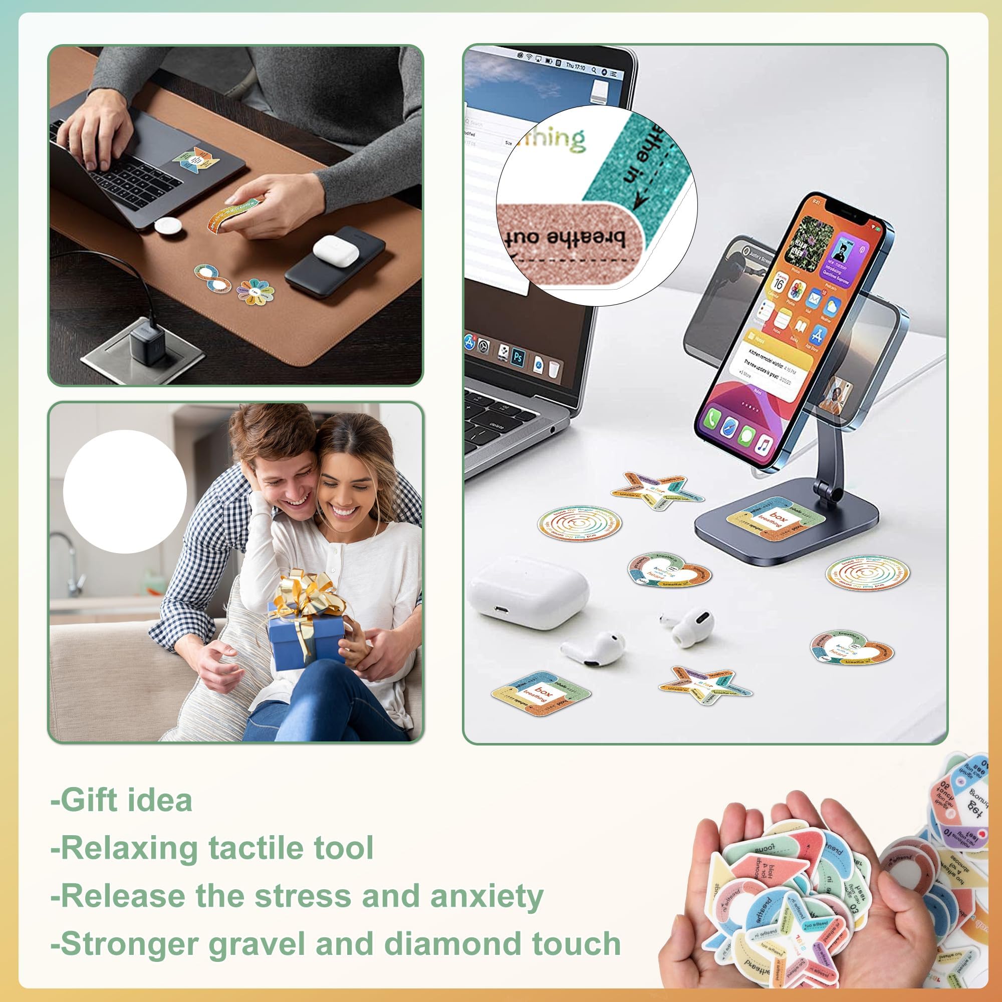 Snapklik.com : 45Pcs Calm Stickers For Anxiety Sensory Textured Sensory ...