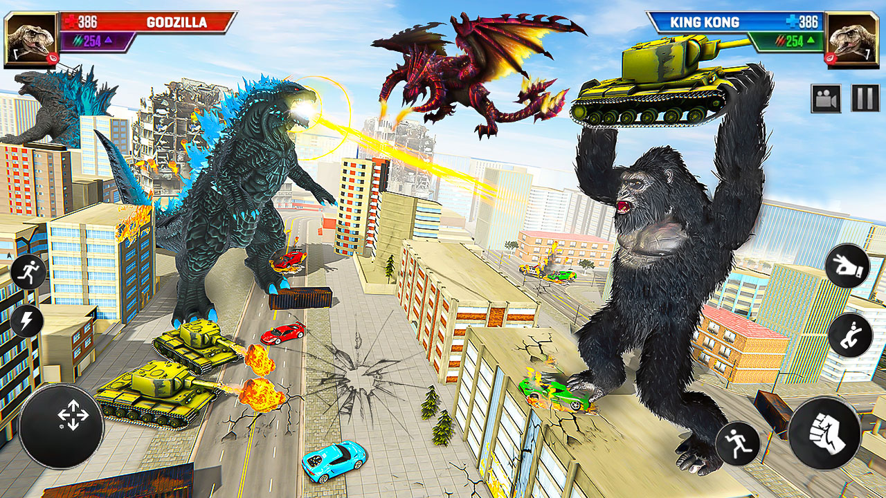 Monster Godzilla Vs Kaiju Rush Fighting City Smash Simulator Games 3D ...