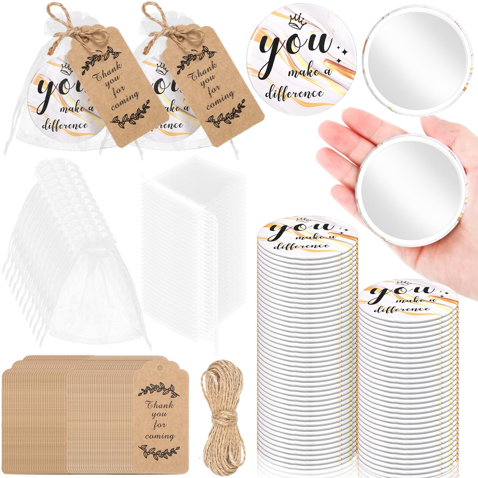 Amazon.com: Tradder 50 Sets Inspirational Appreciation Gifts Compact ...