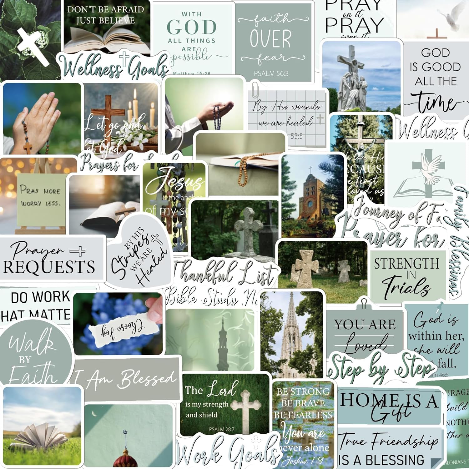 Amazon.com: Vemfare Prayer Board Stickers Supplies - 50 Pcs ...