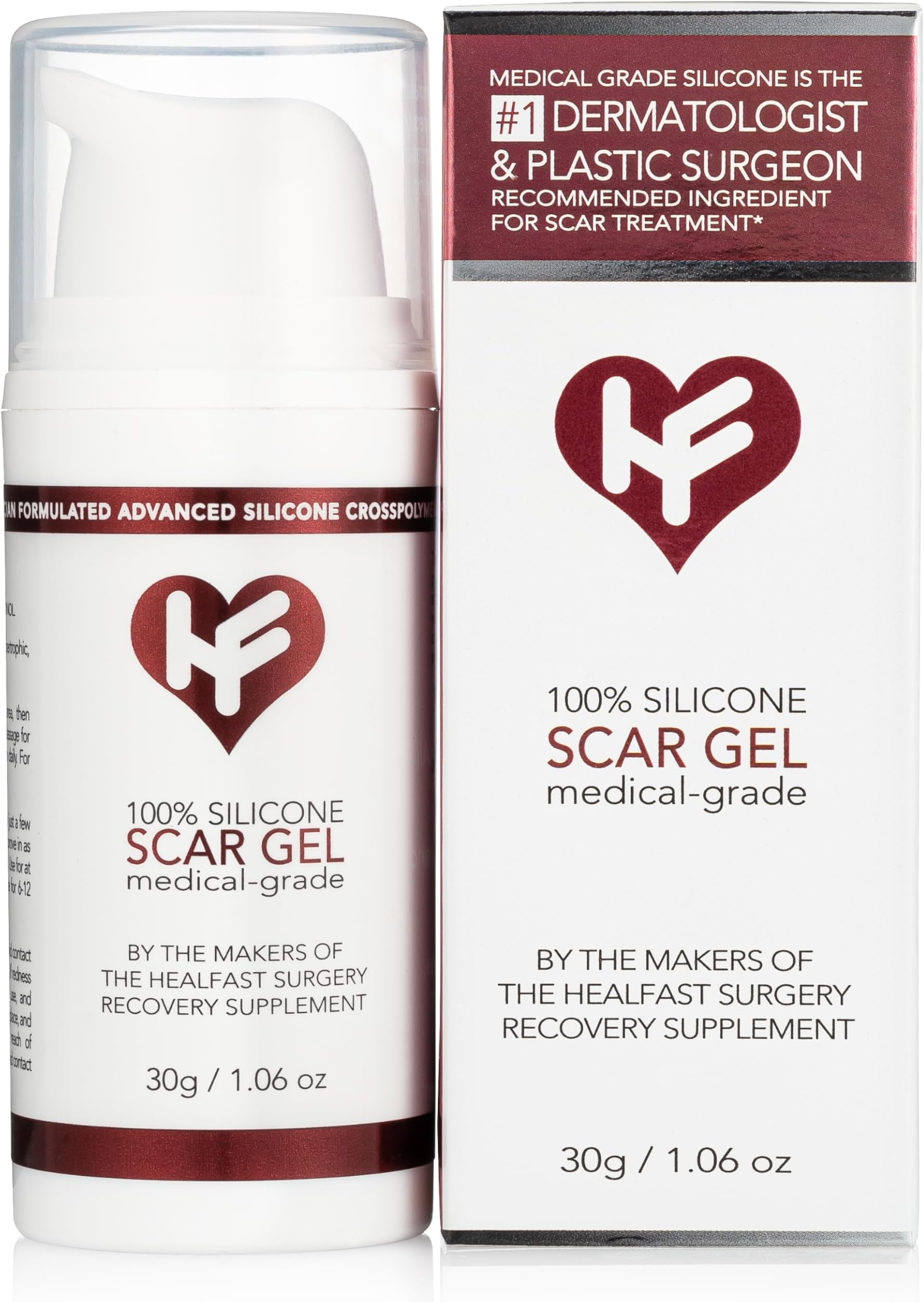 Amazon.com : 100% Silicone Scar Gel Scar Cream - Advanced Scar Gel for ...